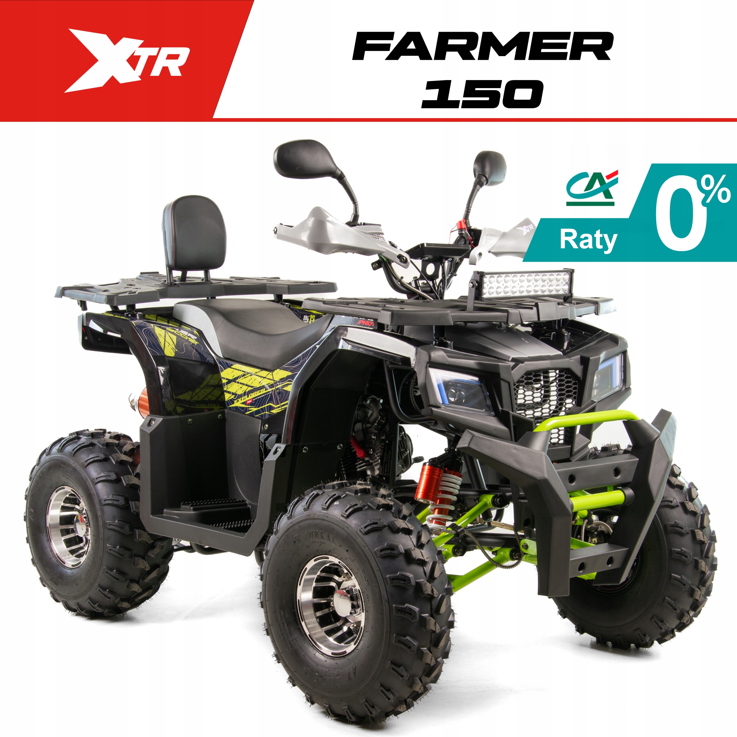 QUAD 150 XTR HURRICANE AUTOMAT FARMER LICZNIK PŁUG TRANSPORT RATY ...