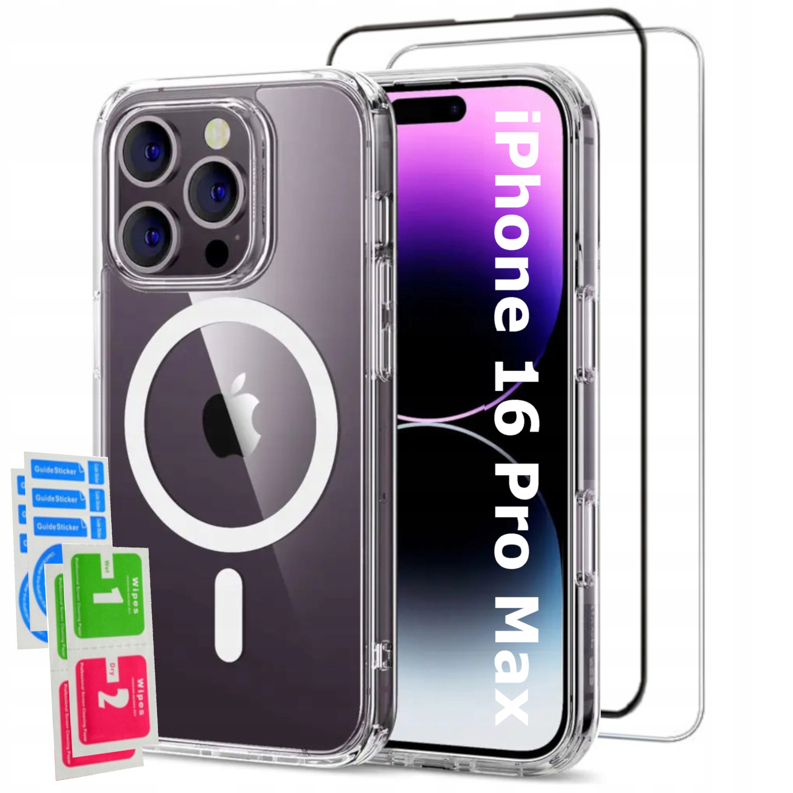 ETUI do IPHONE 16 PRO MAX WZMACNIANE MAGNETYCZNE SHOCK do Magsafe 2x ...