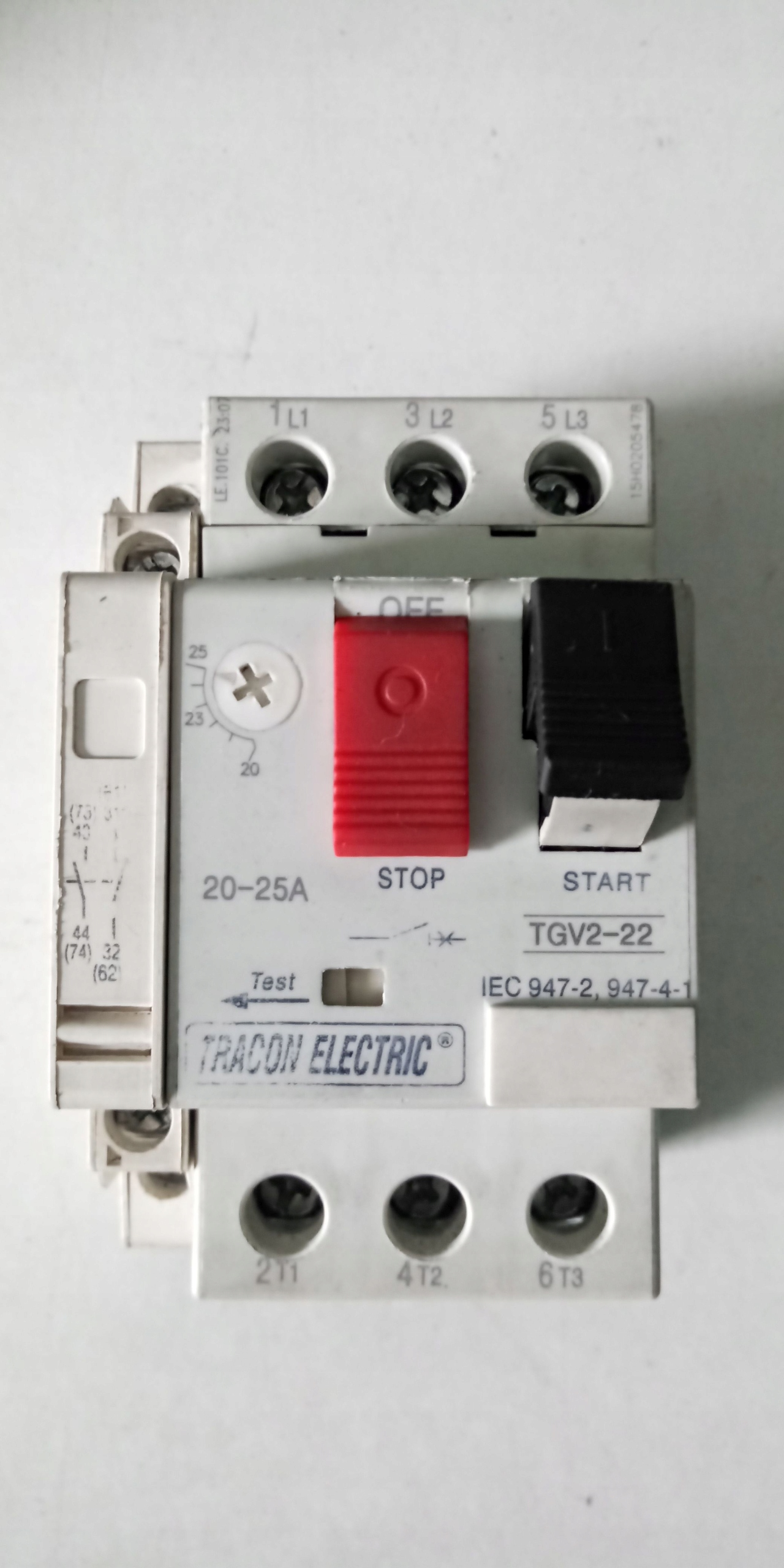 Wyłącznik silnika TGV2-22 Tracon Electric 20-25A • Cena, Opinie ...