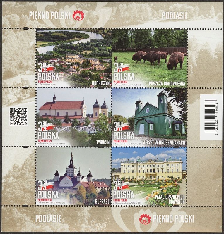 Blok 361 ** Piękno Polski 5218-5223 • Cena, Opinie - Allegro