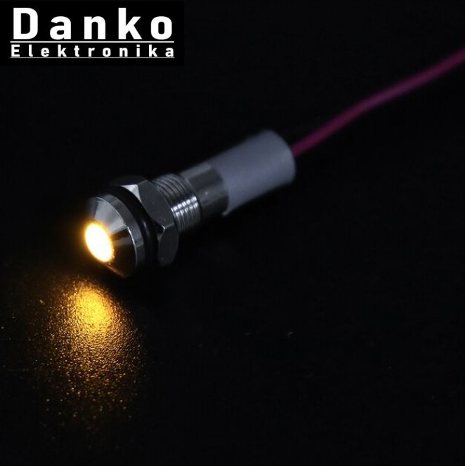 Lampka sygnalizacyjna kontrolka dioda Led 230V 8mm (6953213141524 ...