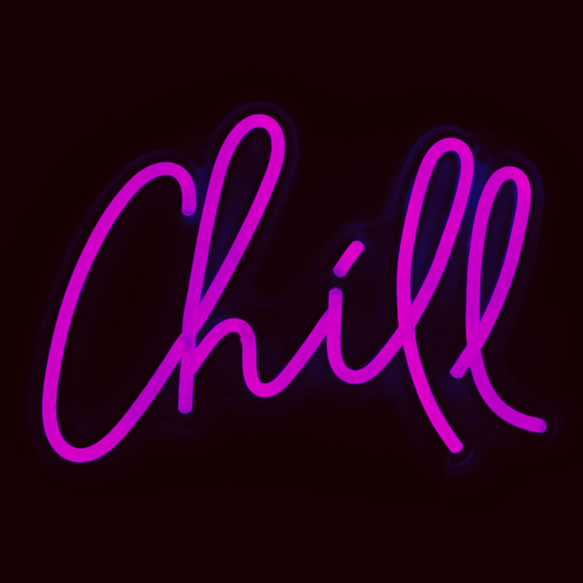 Neon Led Premium Chill - neon na ścianę, znak neonowy, napis ledowy ...