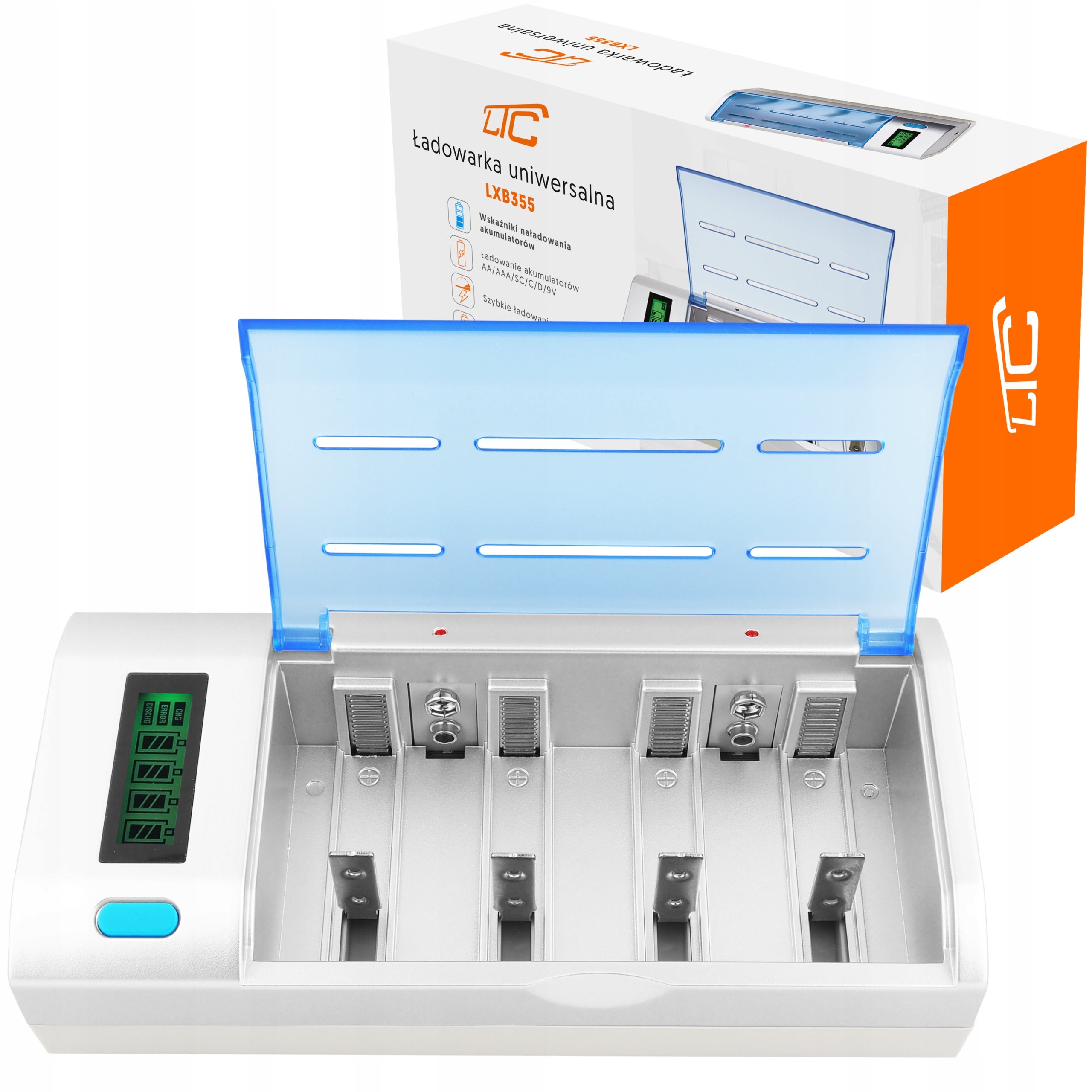 ŁADOWARKA UNIWERSALNA AKUMULATORÓW AA/AAA/SC/9V/CD - Sklep, Opinie ...
