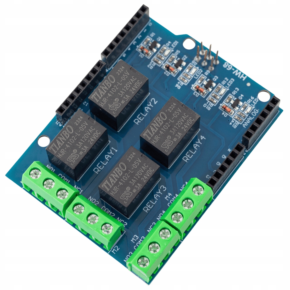 Modul relé Arduino Relay Shield - Kryt pro Arduino UNO za 182 Kč - Allegro
