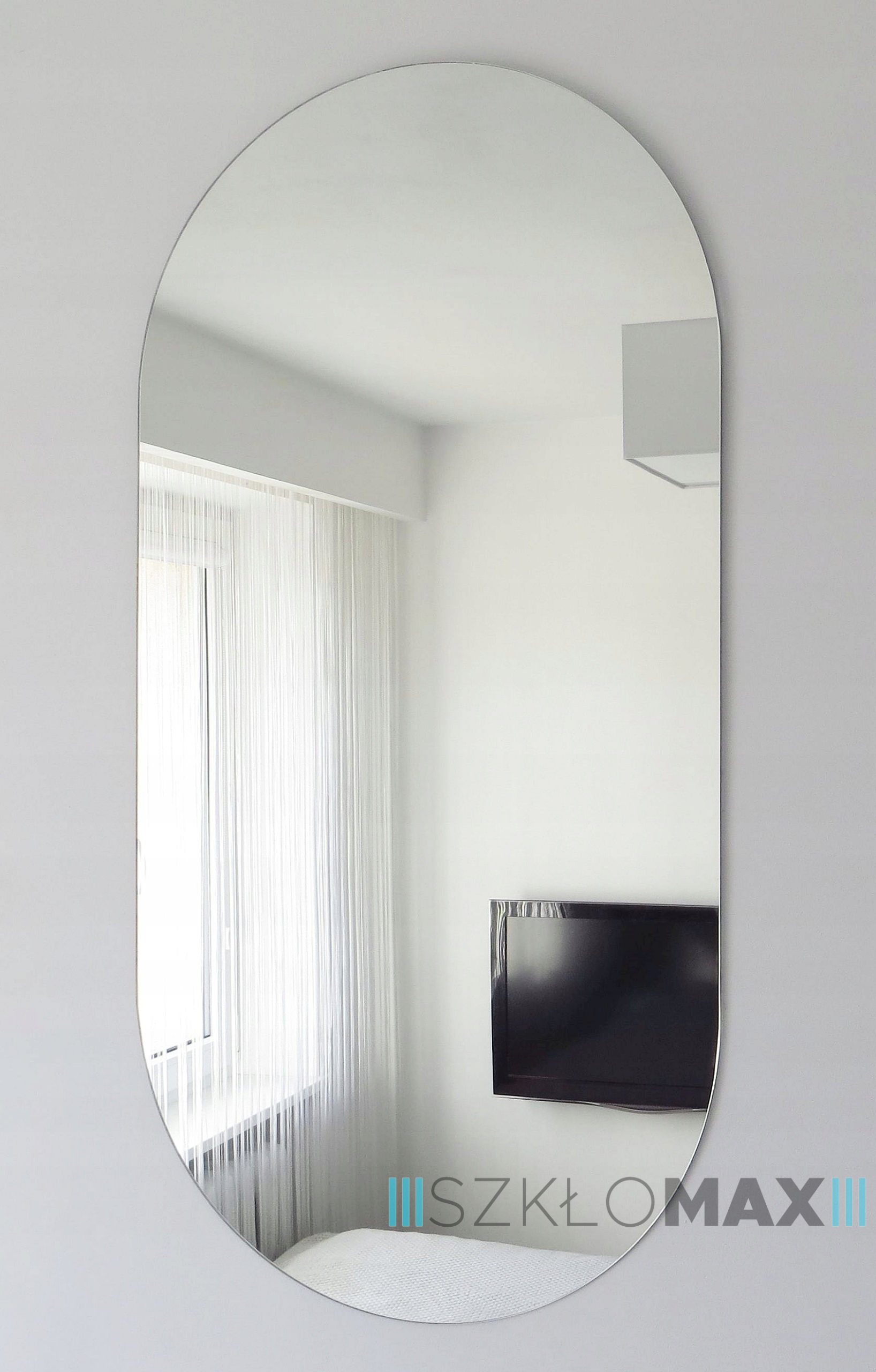 Lustro owalne Merkury 45x80 • Cena, Opinie • Lustra 13206730291 • Allegro