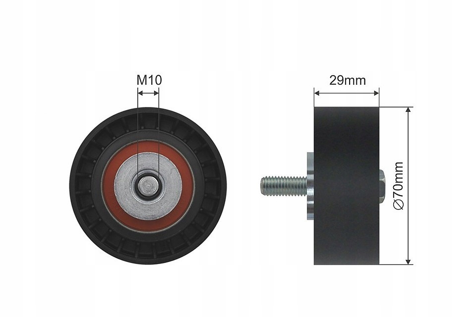 NTY RNK-FT-003 rolka kierunkowa / prowadząca, pasek klinowy zębaty ...