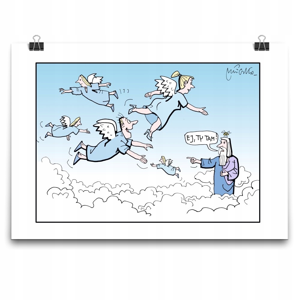 PLAKAT NIEBO RAJ ANIOŁY EJ TY TAM ANDRZEJ MLECZKO 11795963513 - Sklepy ...