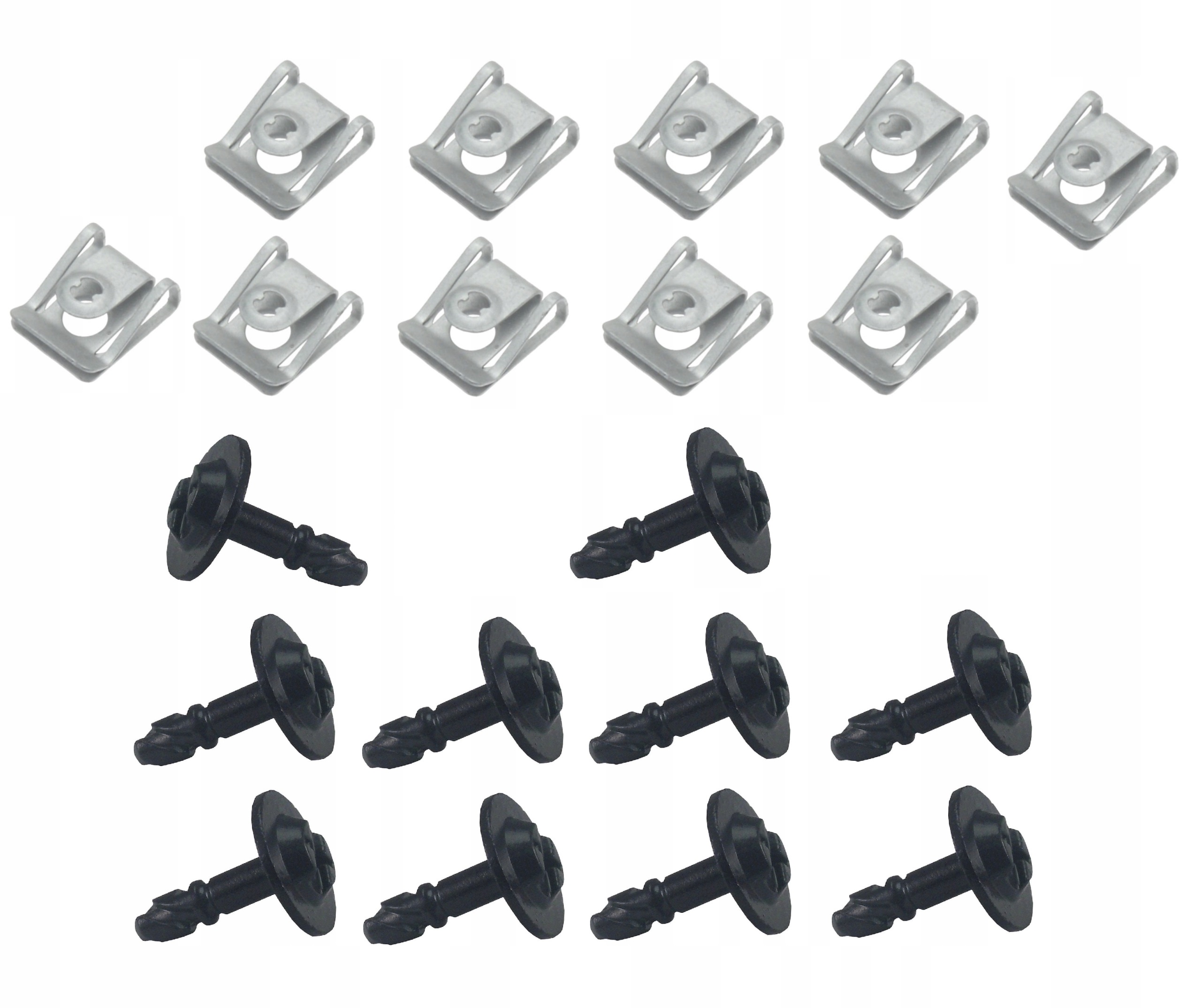 10X WKRĘT ŚRUBA SPINKA OSŁONY SILNIKA AUDI A4 BMW 51718212148 ...