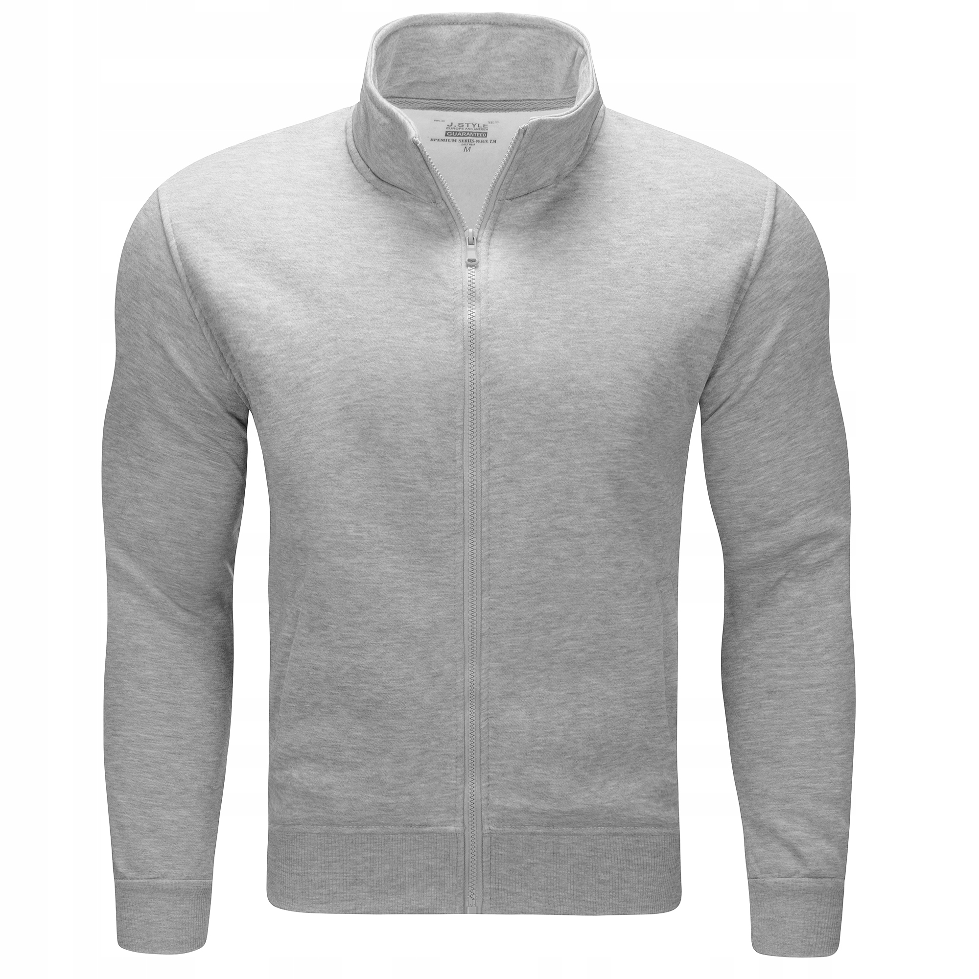 BL02 r. L GŁADKA ROZPINANA BLUZA ZE STÓJKĄ • Cena, Opinie • Bluzy ...