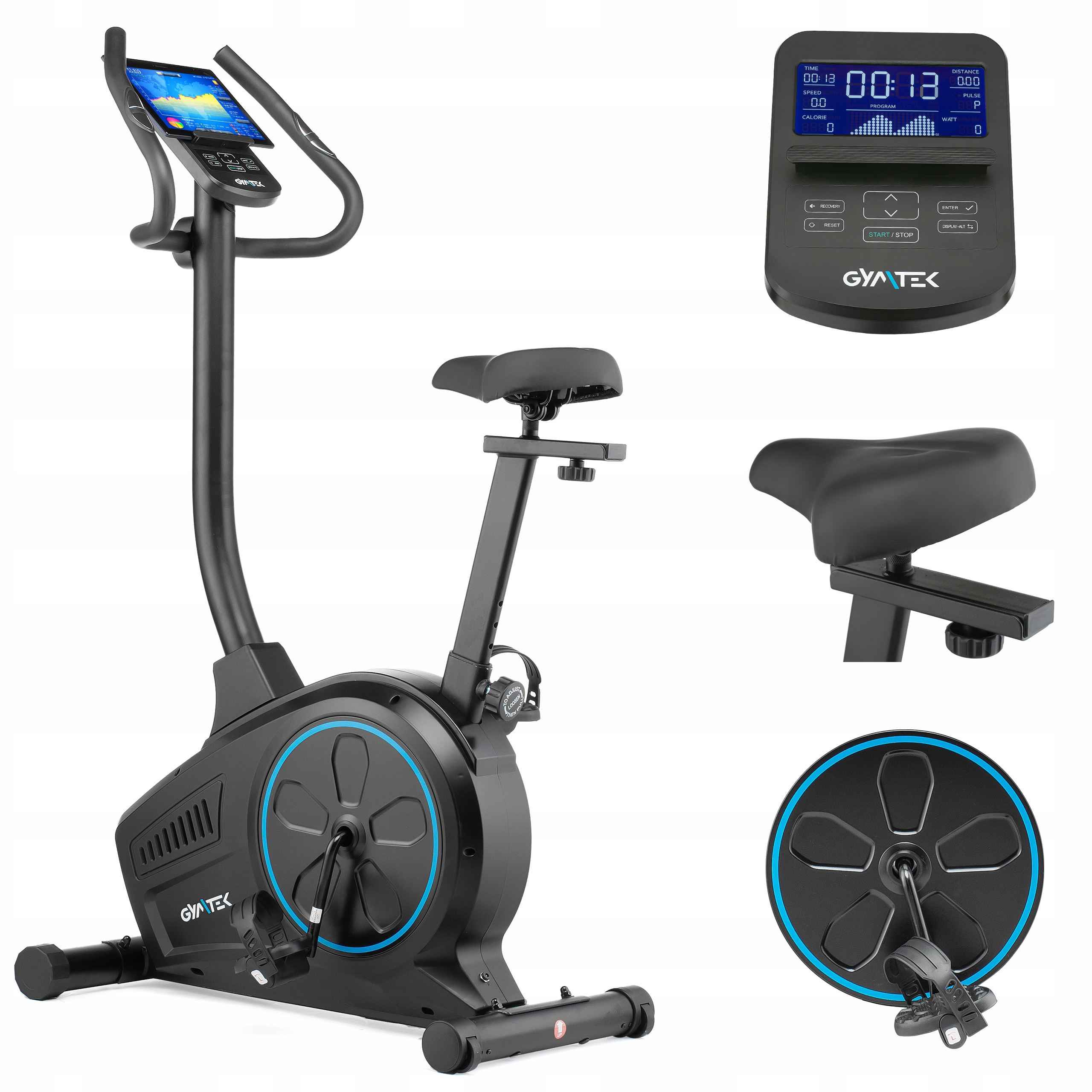 ROWER STACJONARNY ELEKTROMAGNETYCZNY ROWEREK TRENINGOWY FITNESS GYMTEK ...