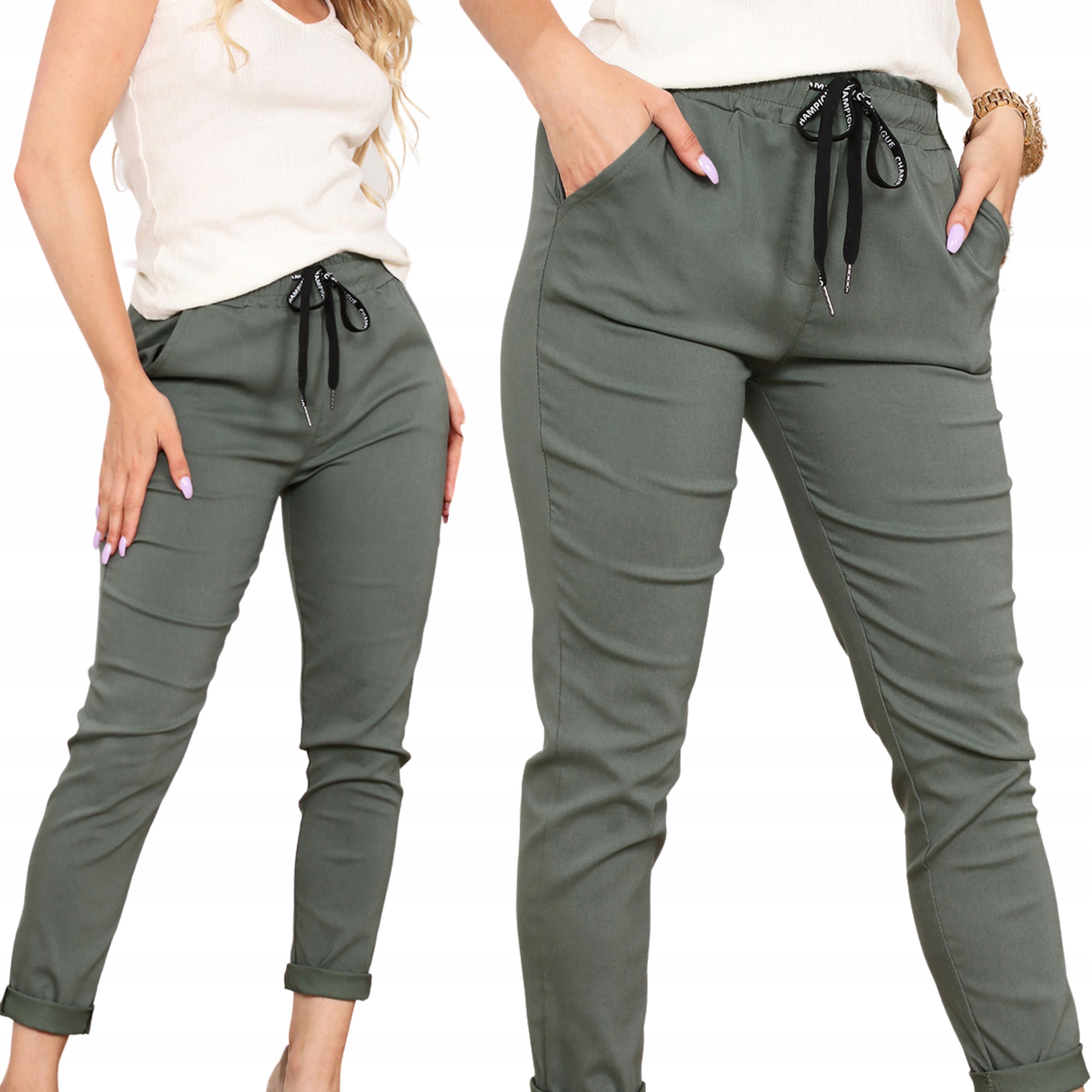 Spodnie damskie rurki długa rozmiar XL • Cena, Opinie • Casual (na co ...