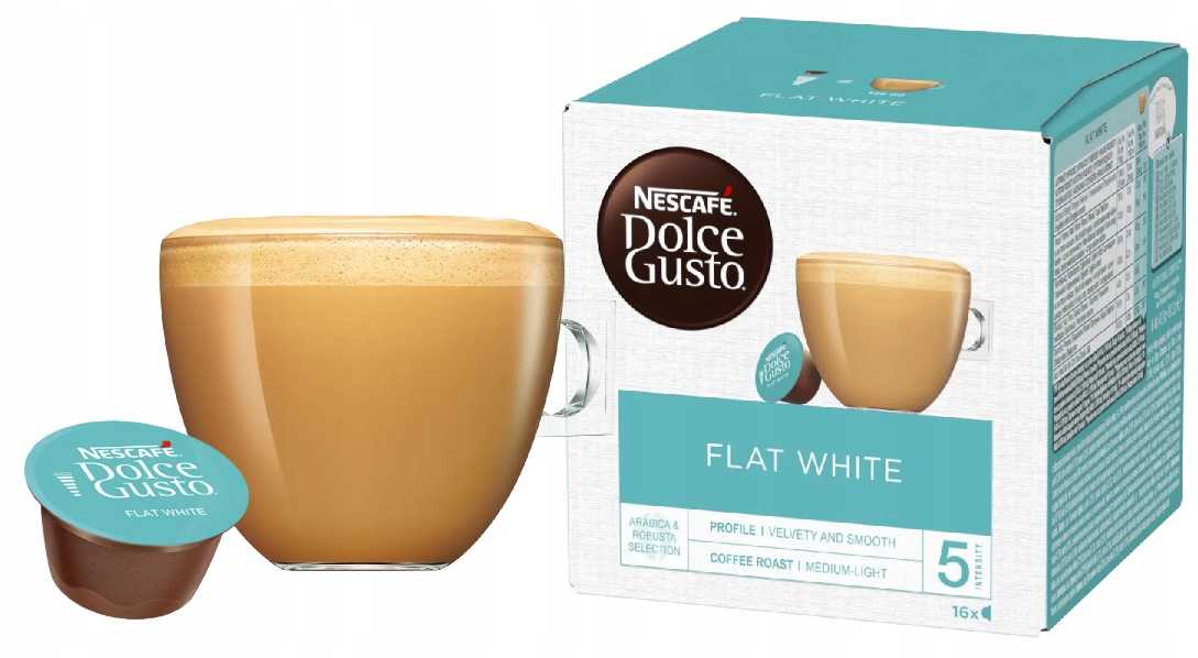 Kapsułki Nescafe do ekspresu Dolce Gusto Flat White 16 sztuk ... Kapsułki Nescafe do ekspresu Dolce Gusto Flat White 16 sztuk ...