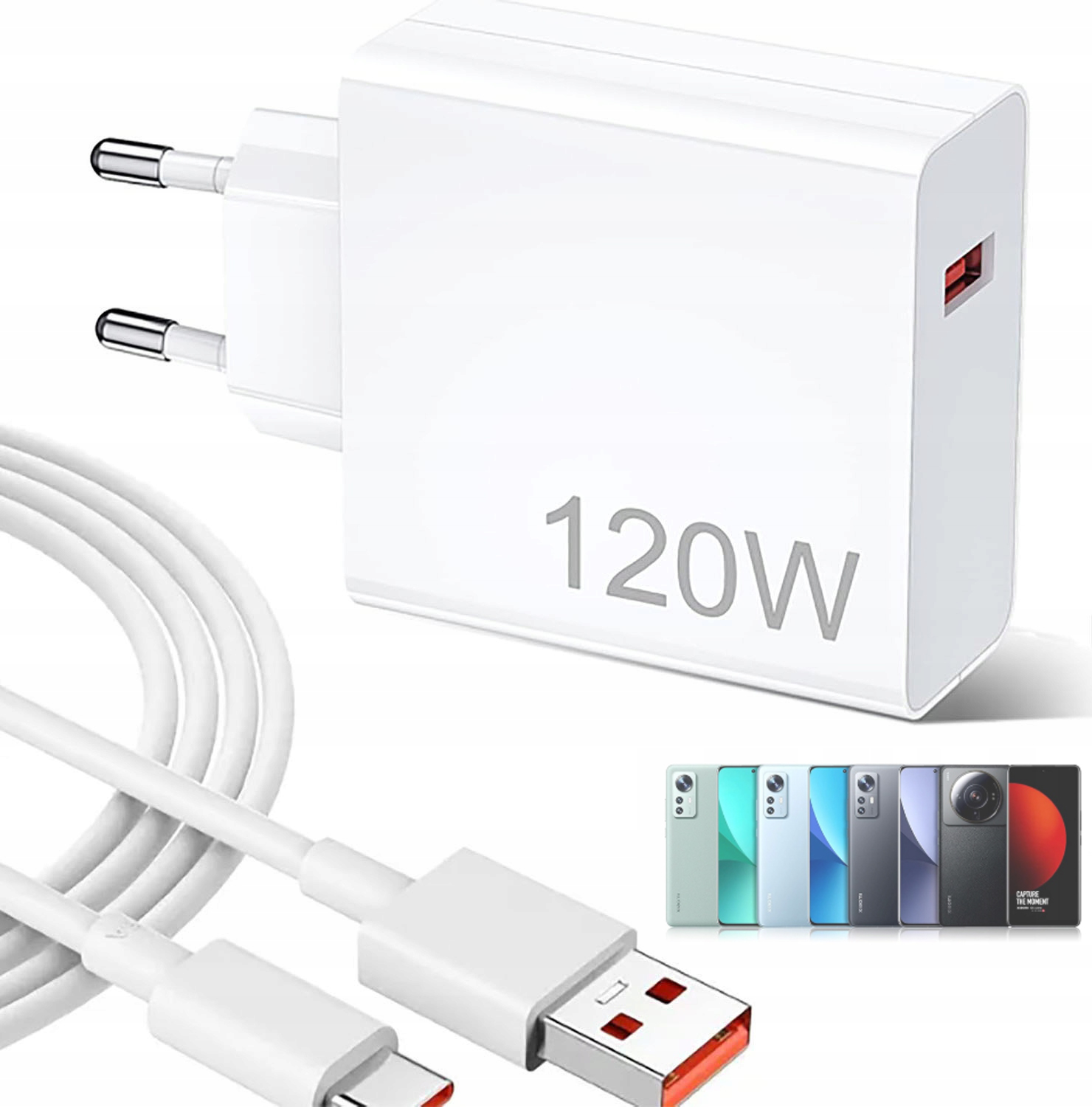 SUPER FAST CHARGE 120W Z 1M KABLEM DLA XIAOMI 11 ULTRA 11I 10T LITE ...