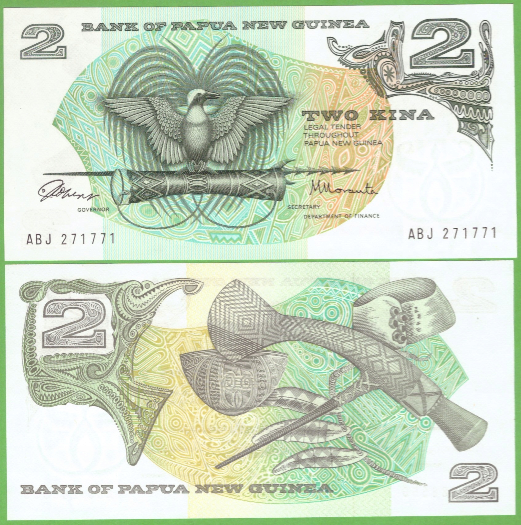 PAPUA NOWA GWINEA 2 KINA 1975 P-1 UNC • Cena, Opinie • Reszta Świata ...