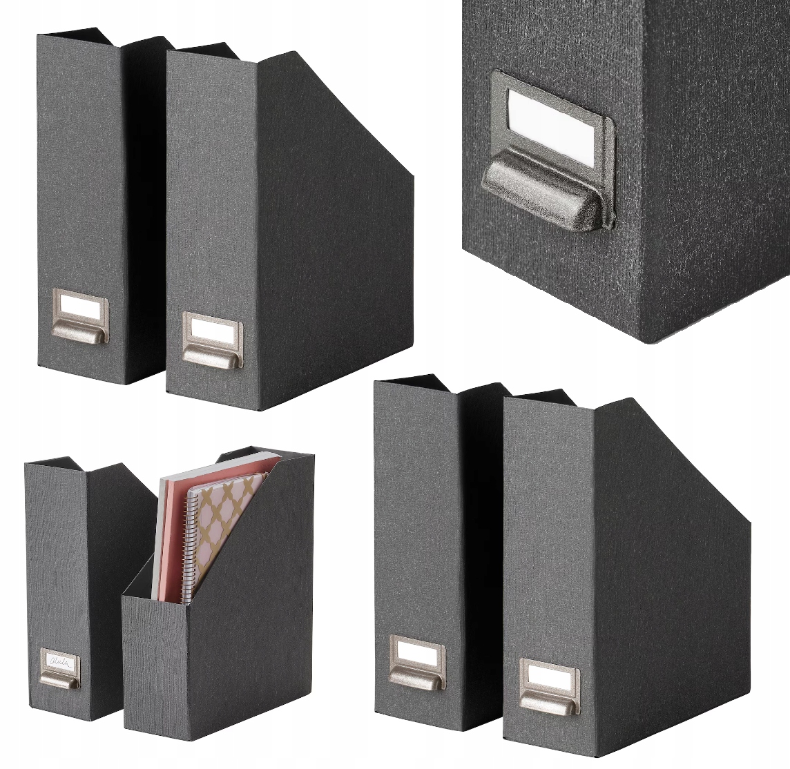 IKEA TJOG SEGREGATOR ORGANIZER NA DOKUMENTY CIEMNOSZARY 4 SZT (90477658 ...