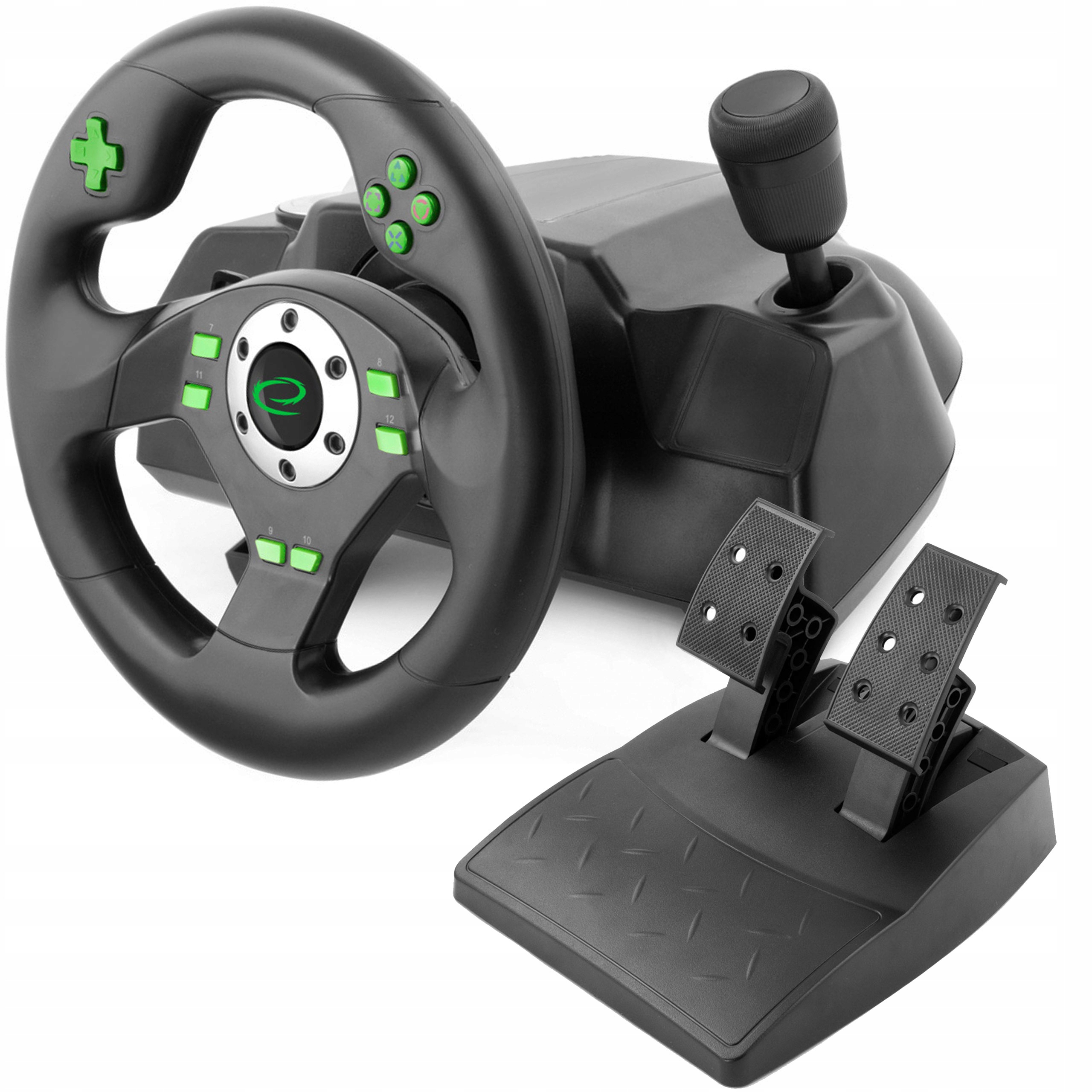 Купить РУЛЬ ДЛЯ ПК PS3 ПЕДАЛИ ШЕСТЕРНИ USB ВИБРАЦИИ: отзывы, фото и ...