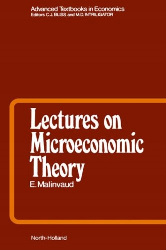 Lectures on Microeconomic Theory Malinvaud E., (9780444876508) • Ár ...