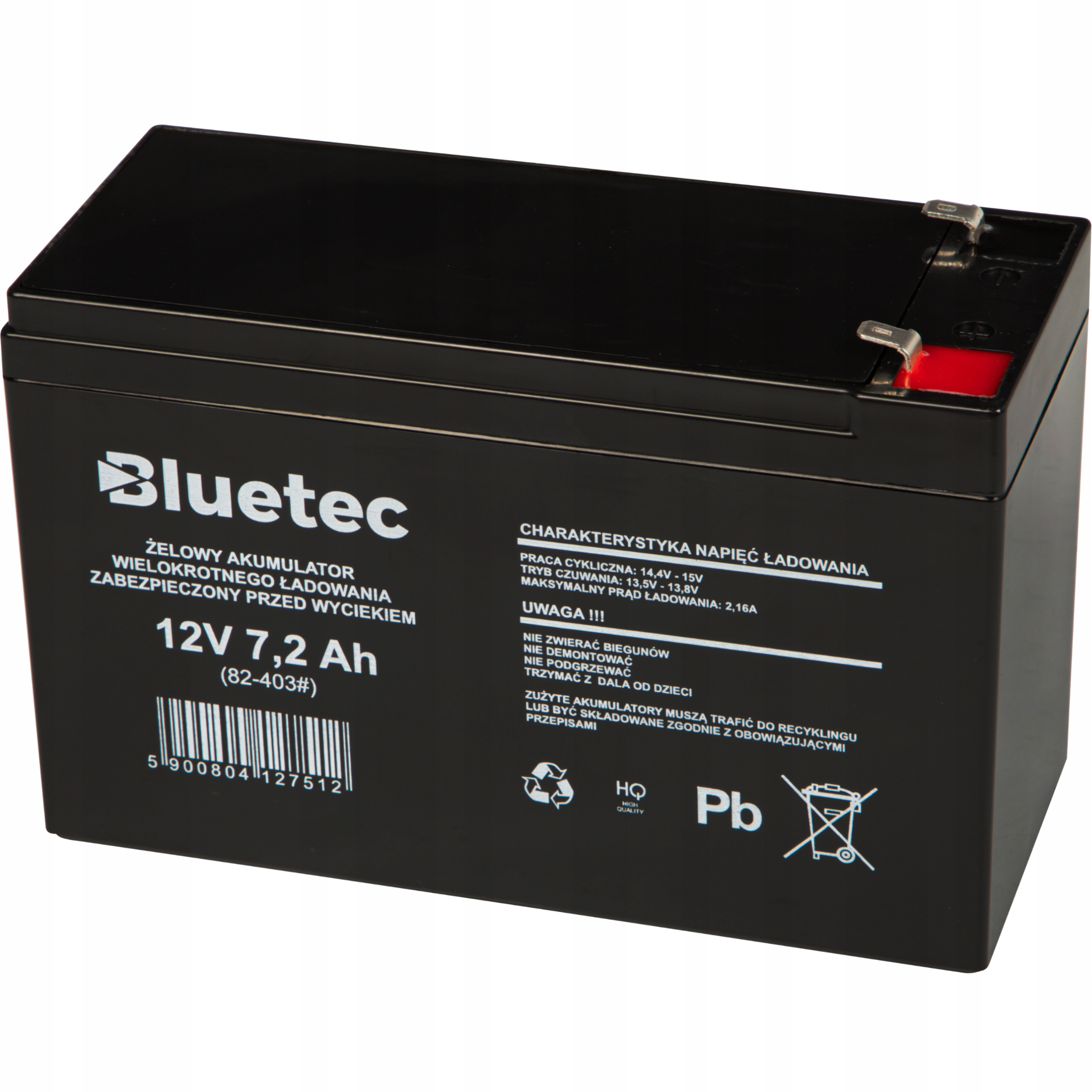 AKUMULATOR ŻELOWY 12V 7,2Ah PROFESJONALNY DO ALARMÓW - Sklep, Opinie, Cena w Allegro