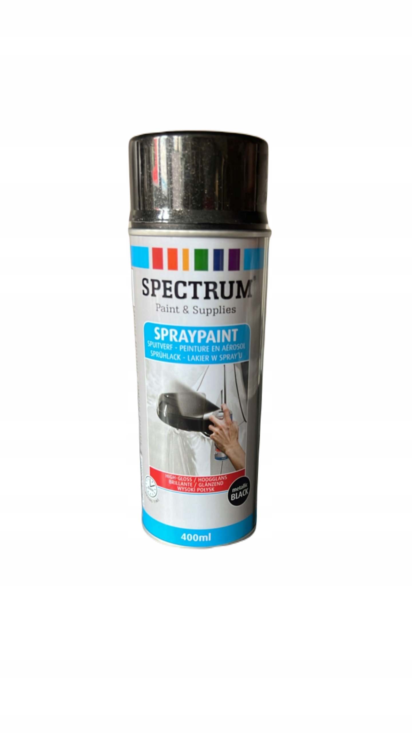 Farba w sprayu metaliczna połysk 400 ml czarna • 12.99PLN • Lakiery ... Farba w sprayu metaliczna połysk 400 ml czarna • 12.99PLN • Lakiery ...