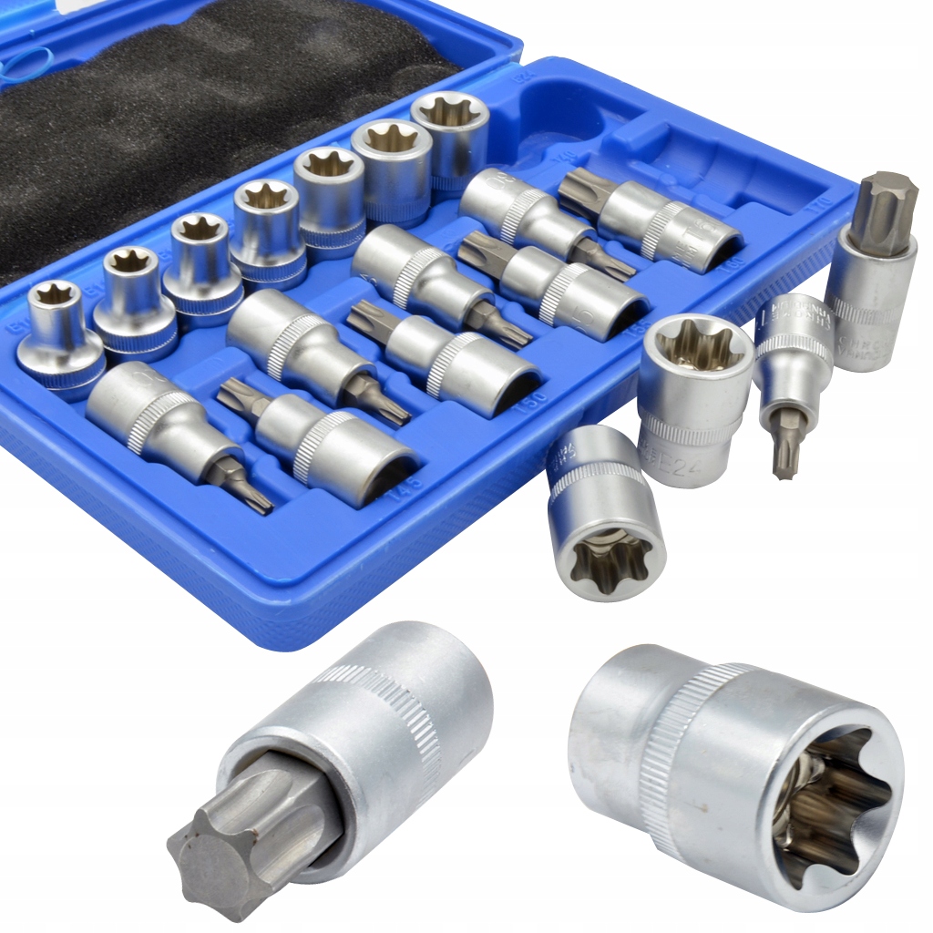 ZESTAW NASADEK NASADKI KLUCZE E-TORX 19ELE XL100061 za 65 zł z Białystok - Allegro.pl ...