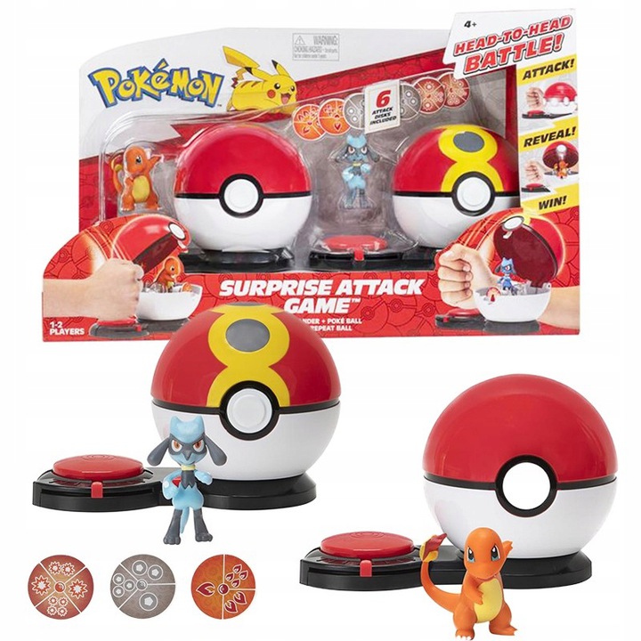 Pokemon Gra Surprise Attack Figurka Charmander Riolu • Cena, Opinie ...