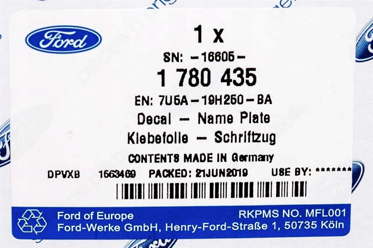 1780435 - ПЕРЕДНЯЯ ЭМБЛЕМА FORD MONDEO MK4 GALAXY 10-15 купить на ...