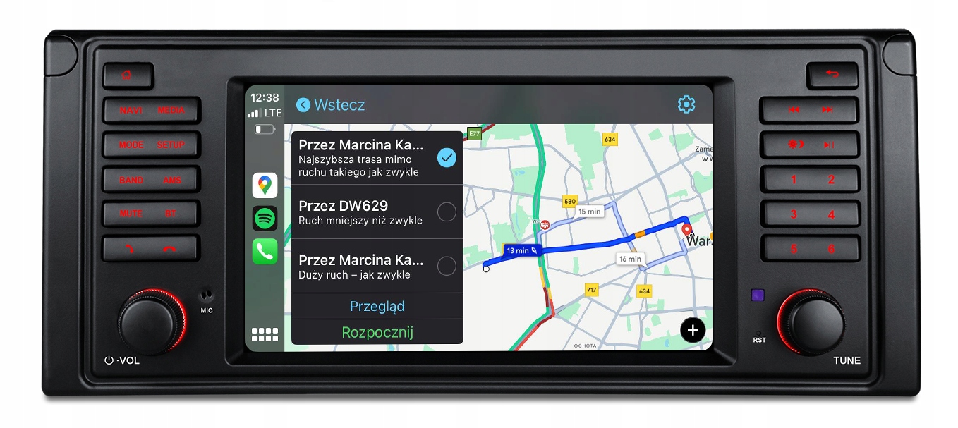 BMW E38 E39 NAJNOWSZY ANDROID AUTO CARPLAY RADIO NAWIGACJA MAPY - Sklep ...
