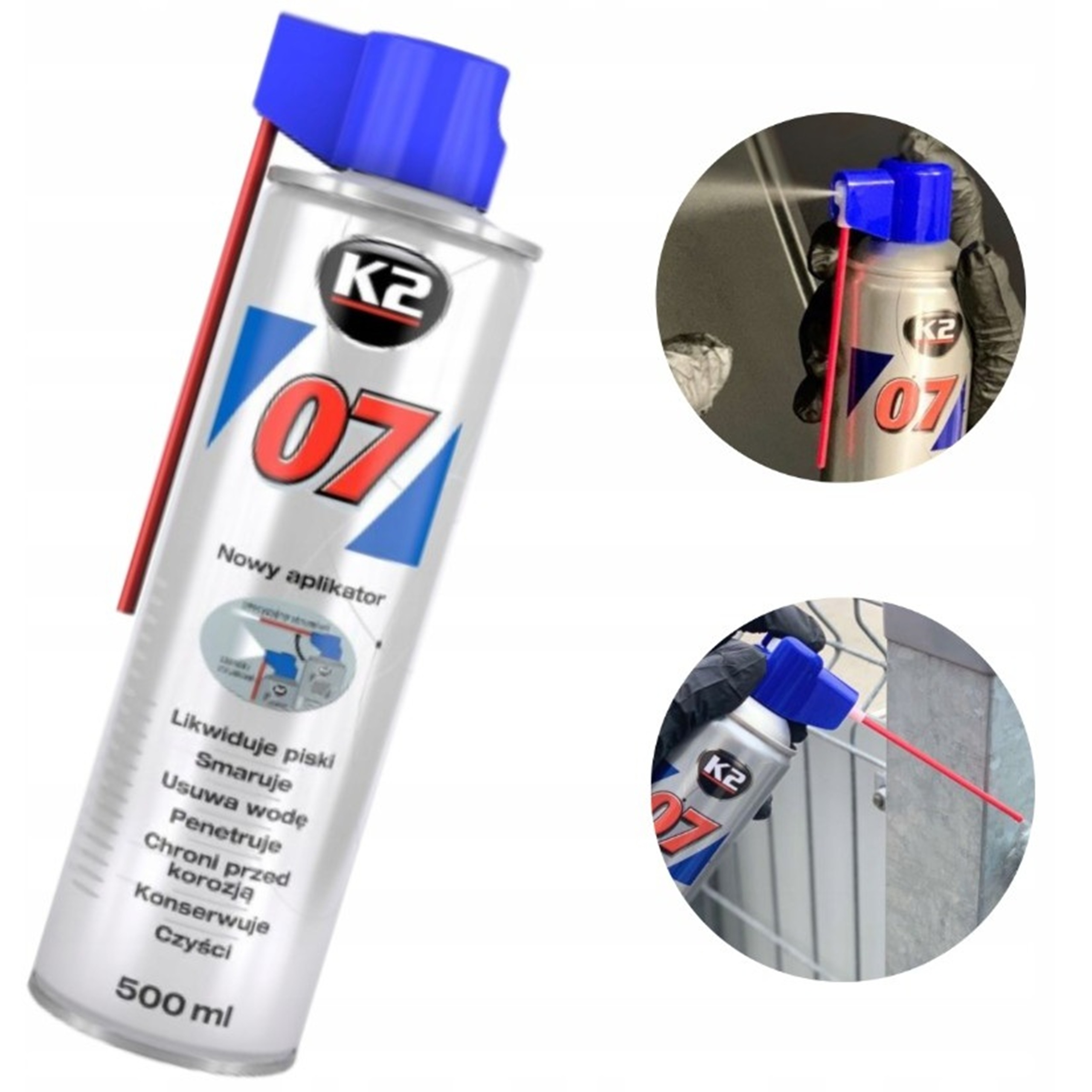K2 07 - ROZSDAOLDÓ UNIVERZÁLIS SPRAY - 500 ML, (5903317545736) • Ár, Vélemények - Allegro