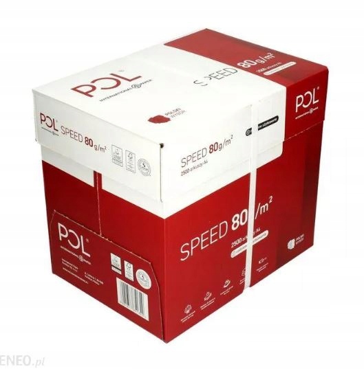 PAPIER KSERO BIUROWY A4 80G KARTON 5 RYZ POLSPEED (5901657012369) • Cena, Opinie • Papier ...