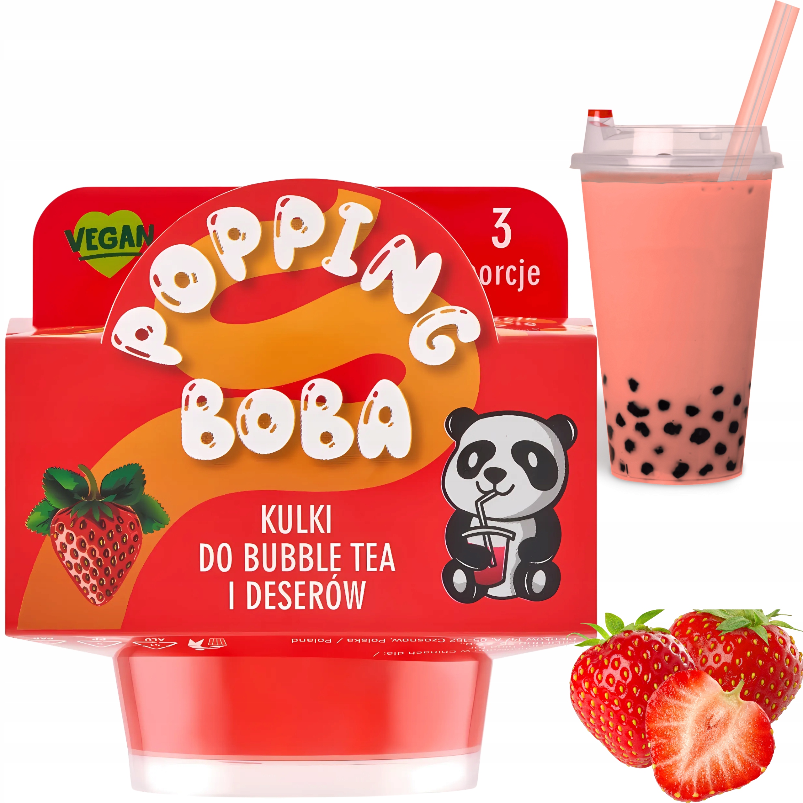 Kulki do BUBBLE TEA 130g Popping Boba BEZ GLUTENU TRUSKAWKOWE | JOY (5904358553995) • Cena ...