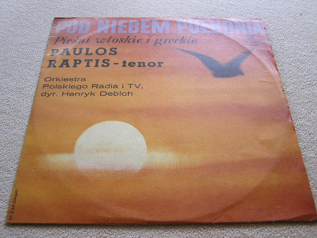 Pieśni Włoskie I Greckie Paulos Raptis Winyl • Cena, Opinie - Allegro
