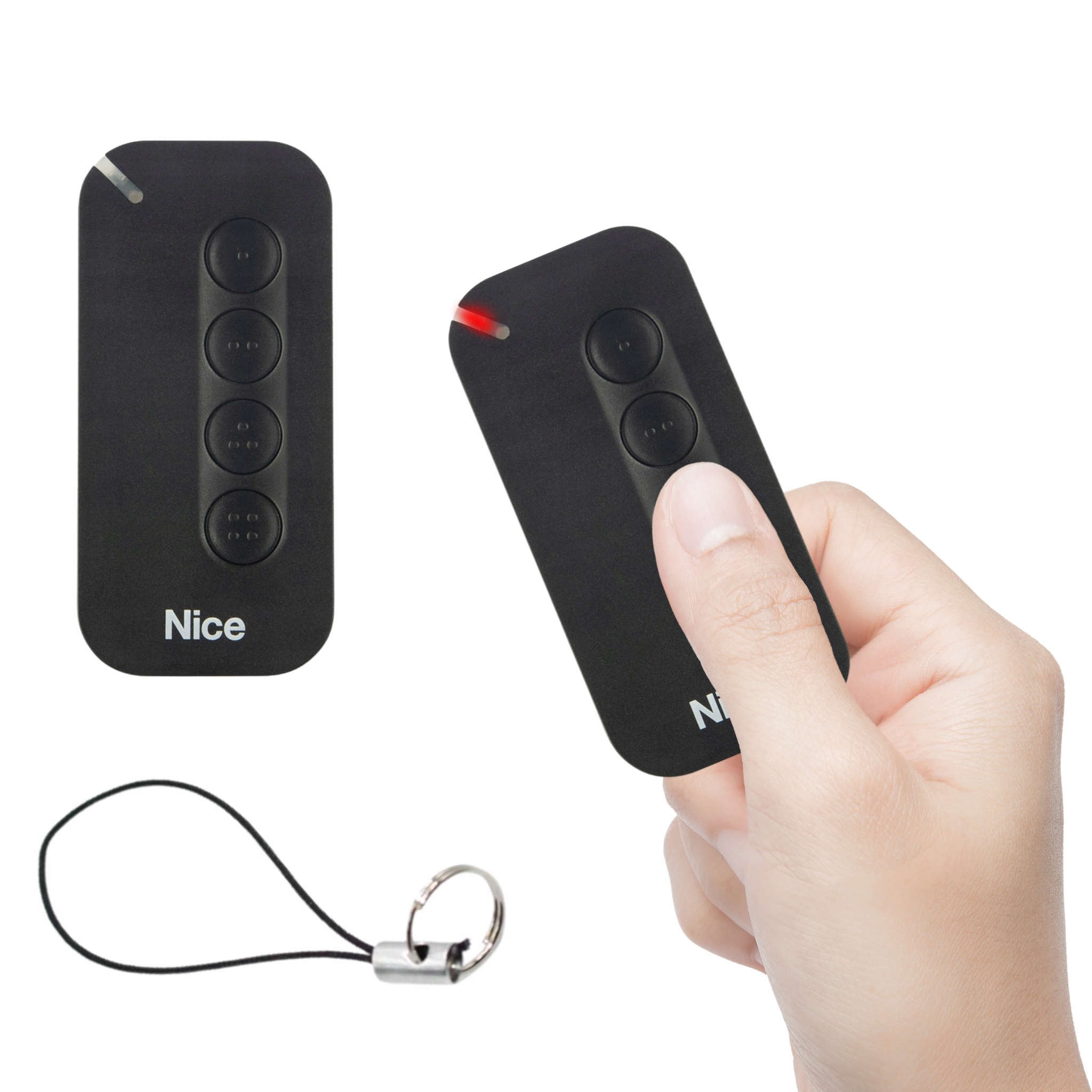 Pilot Nadajnik Nice MYGO4 433,92 ORYGINALNY 4 - kanałowy czarny Flor O-Code (8050506253617 ...