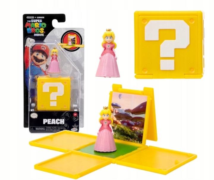 FIGURKA NINTENDO SUPER MARIO BROS MOVIE PEACH + PUDEŁKO (192995416505 ... FIGURKA NINTENDO SUPER MARIO BROS MOVIE PEACH + PUDEŁKO (192995416505 ...