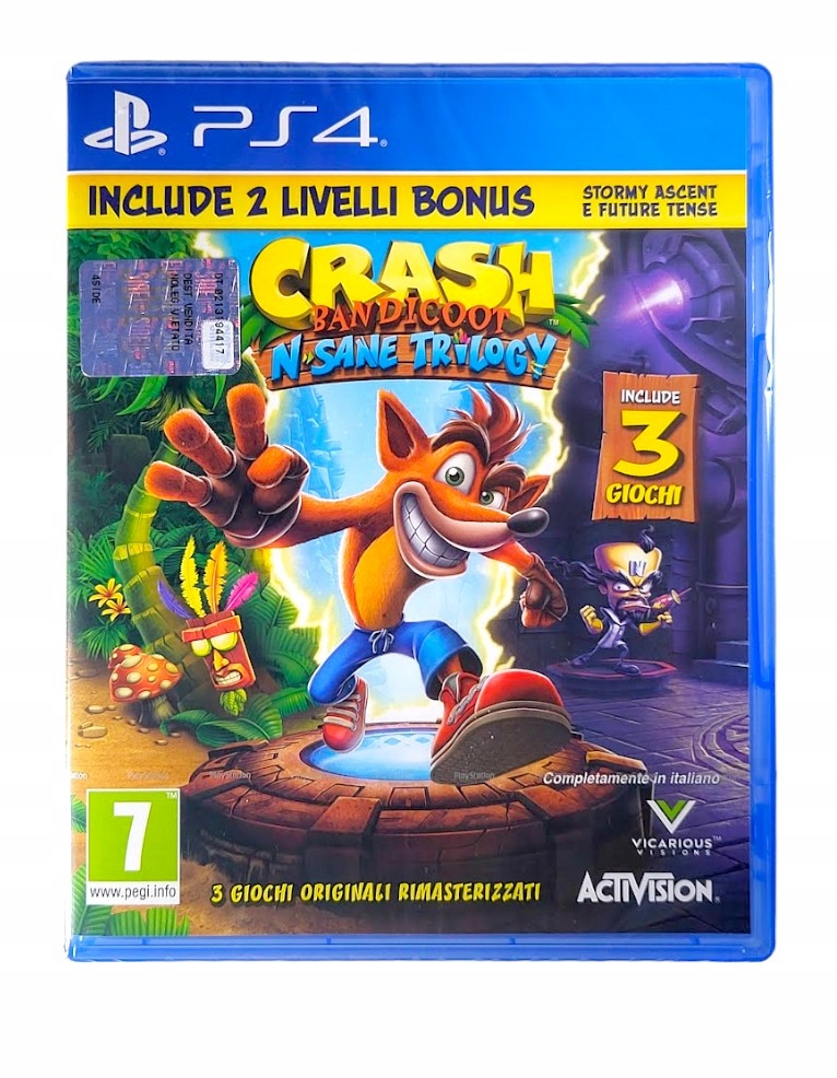 CRASH BANDICOOT N. SANE TRILOGY / PS4 / LEMEZEN za 10355.00HUF-ért ...