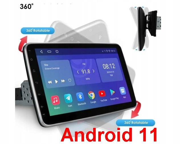 Radio uniwersalne 1 DIN Android 12 GPS 2/32G - Sklep, Opinie, Cena w Allegro