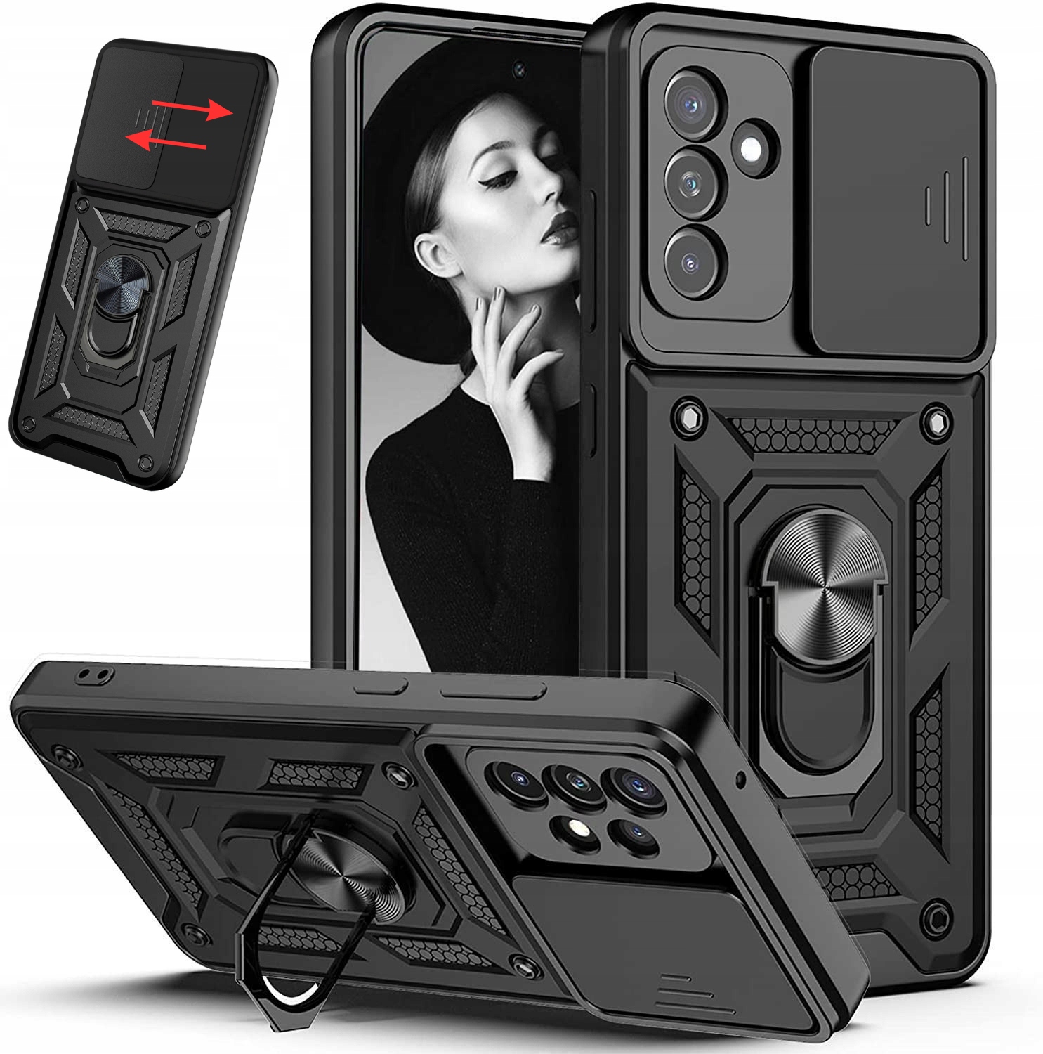 Plecki do Samsung Galaxy A34 5G CAMSHIELD RING ARMOR wielokolorowy ...