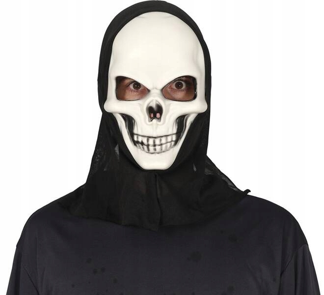 MASKA HALLOWEENOWA KOŚCIOTRUP SZKIELETOR KOŚCI DODATEK HALLOWEEN ...