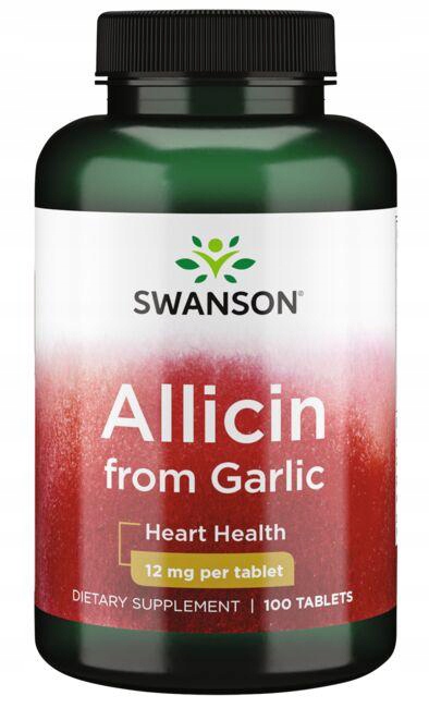 SWANSON Allicin ALLICYNA Z CZOSNKU czosnek 100tab ODPORNOŚĆ ZDROWE ...