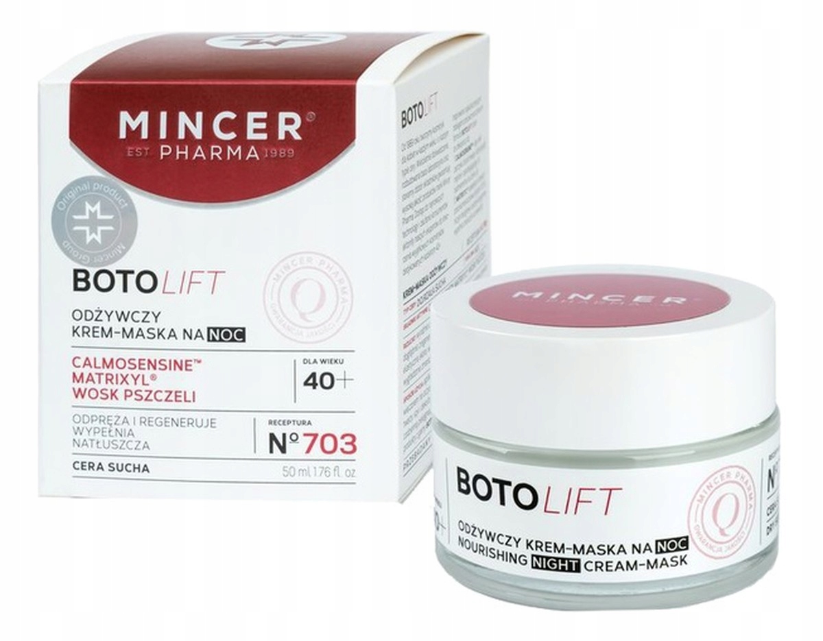 Krem odżywiający do twarzy Mincer Pharma Boto Lift na noc 50 ml • Cena ...