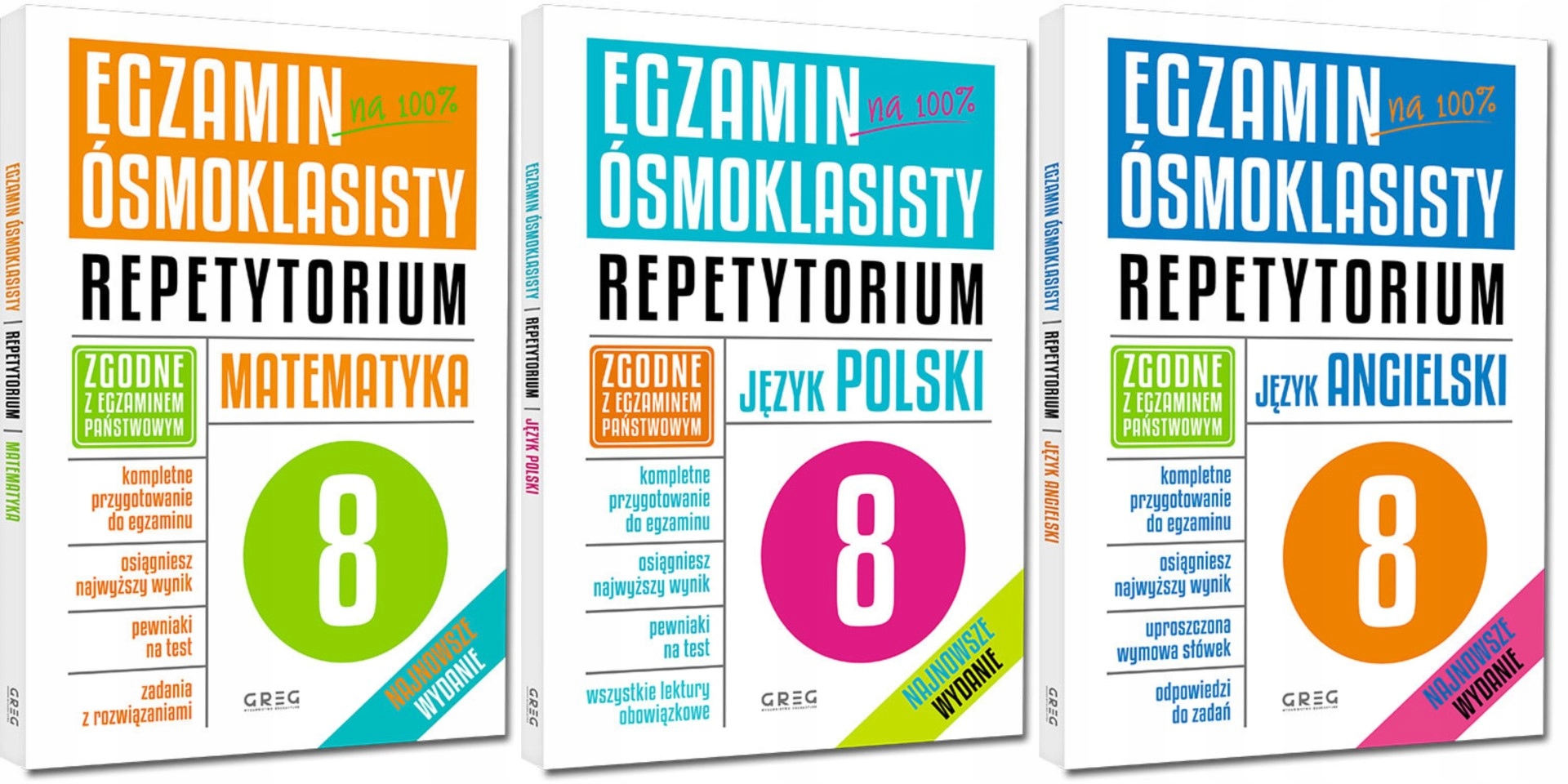 REPETYTORIUM ósmoklasisty ZESTAW (12739398048) | Podręcznik Allegro