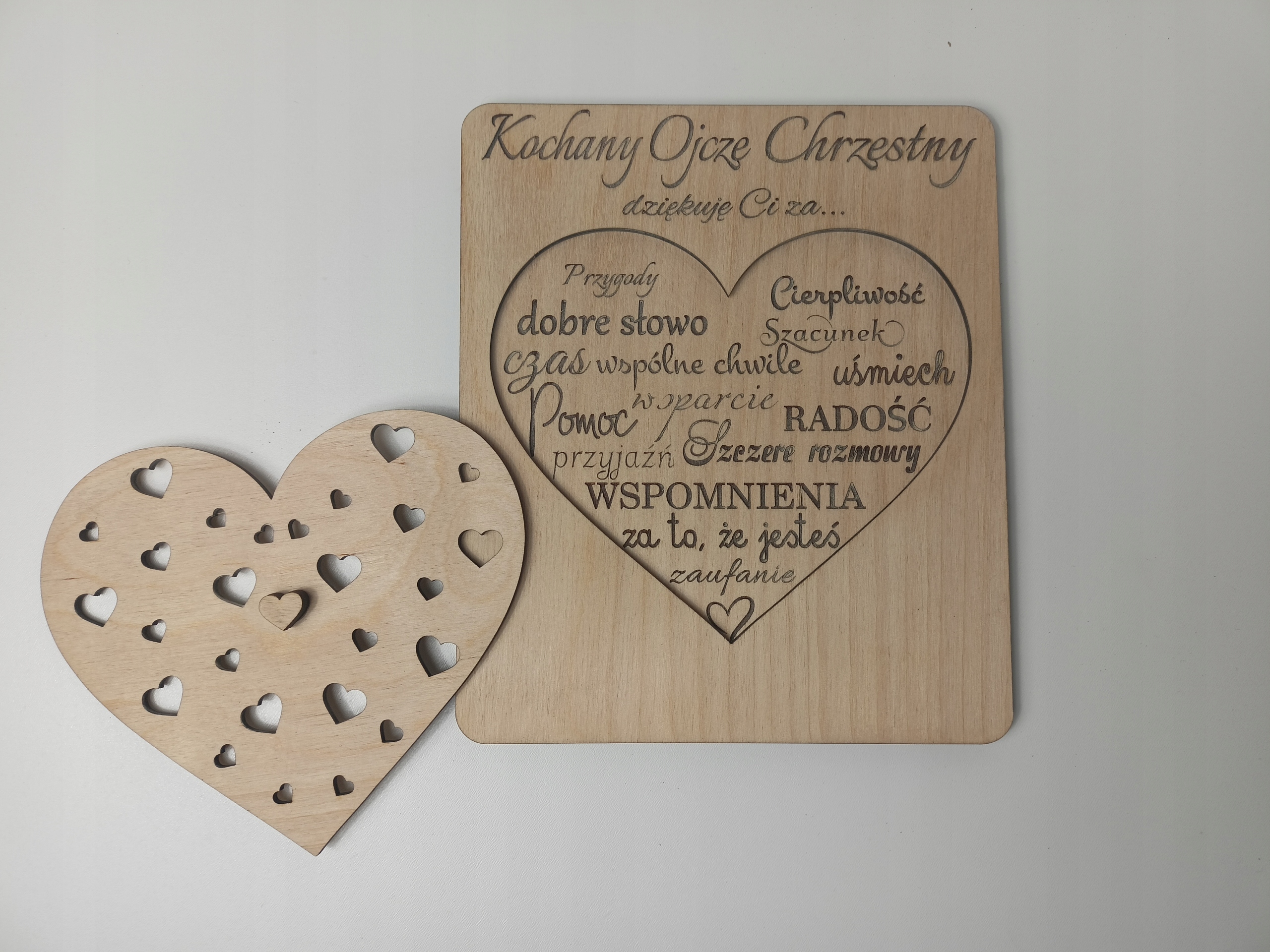 PODZIĘKOWANIE DLA CHRZESTNYCH DLA OJCA CHRZESTNEGO KOMUNIA GRAWER IMIĘ K262 (K262) • Cena ...