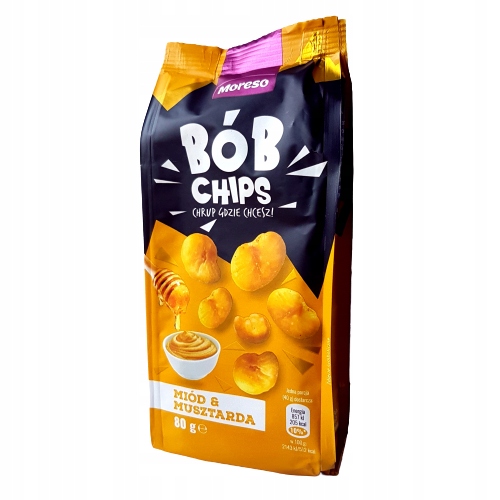 MORESO BÓB CHIPS MIÓD & MUSZTARDA 80g (5902729024037) • Cena, Opinie ...