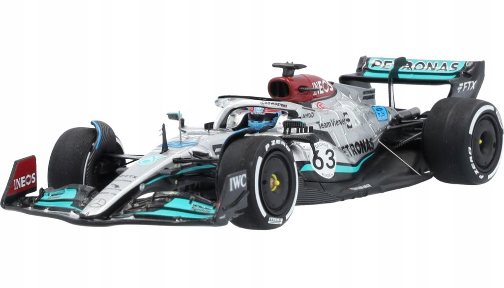 MERCEDES AMG F1 George Russel Bolid model 1:43 OE 0714770914657 za 722 ...