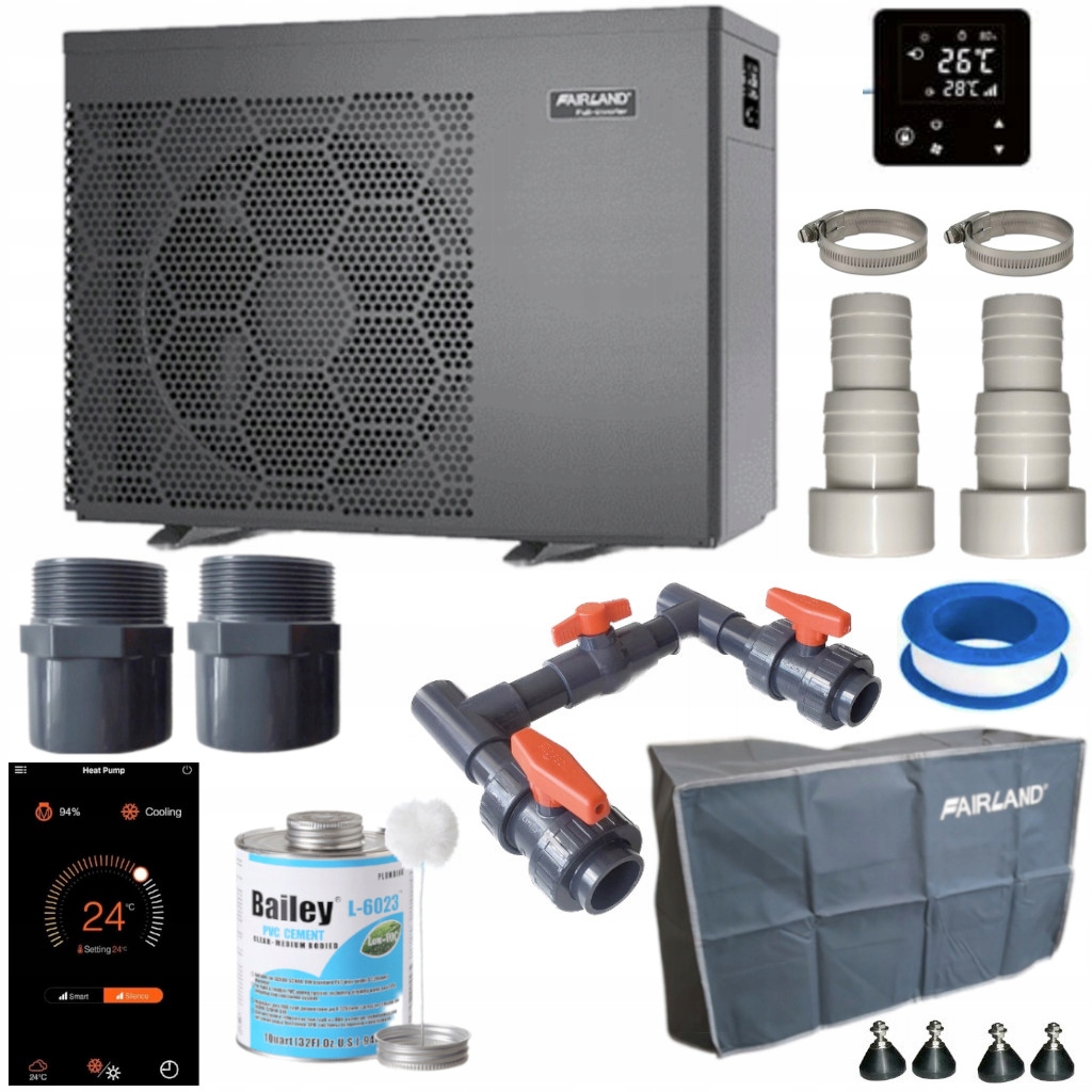 Pompa ciepła do basenu 13kw Fairland INVERTER Plus 13 kW BAJPAS ...