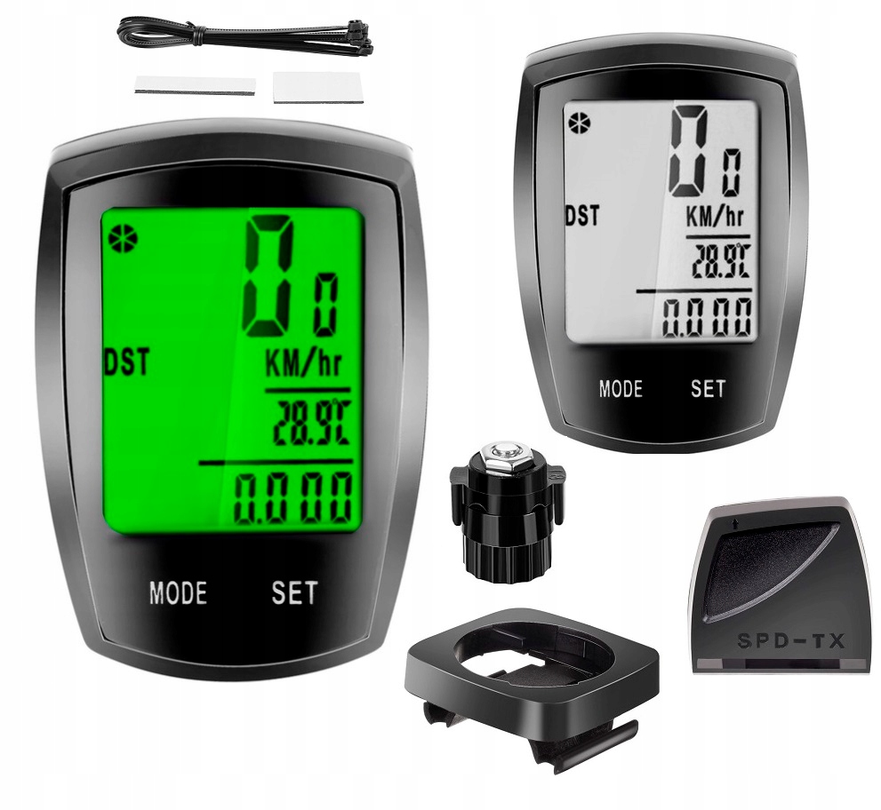 LICZNIK ROWEROWY BEZPRZEWODOWY PRĘDKOŚCIOMIERZ PL - Licznik na rower ...