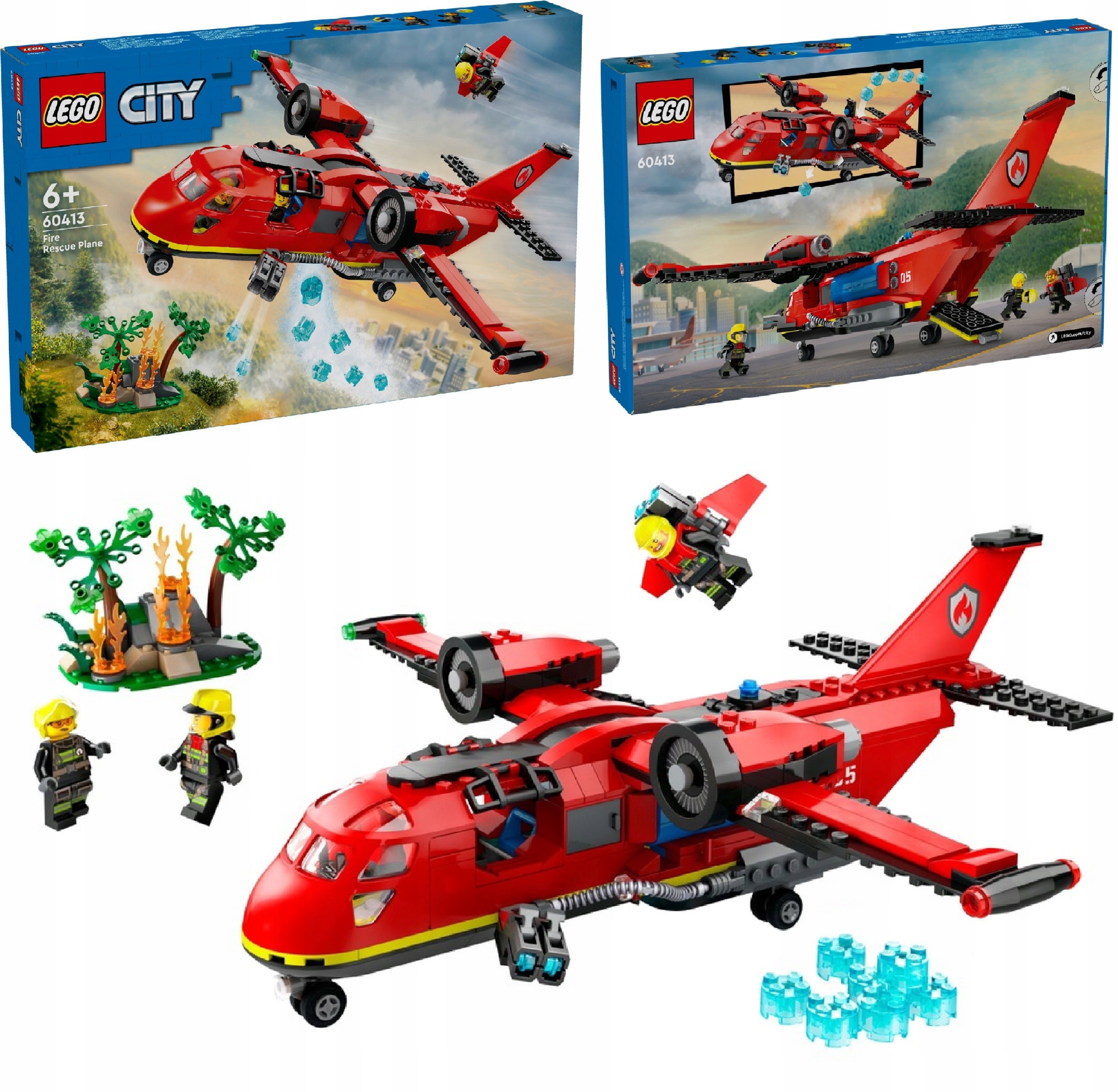 LEGO City Strażacki samolot ratunkowy 60413 (5702017582955) • Cena ...