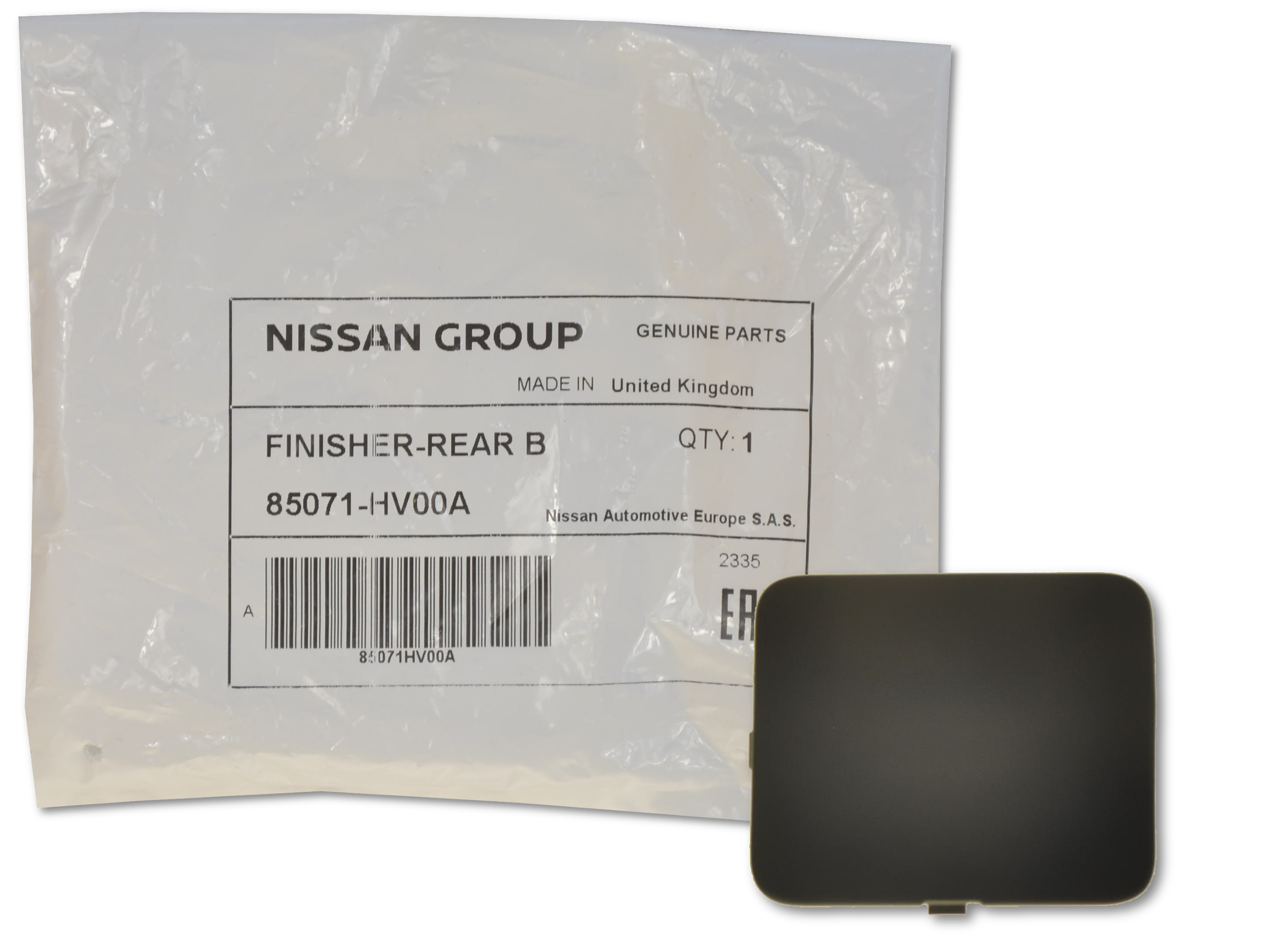 Nissan OE NISSAN QASHQAI II ZAŚLEPKA ZDERZAKA TYŁ 85071HV00A I zaślepka ...