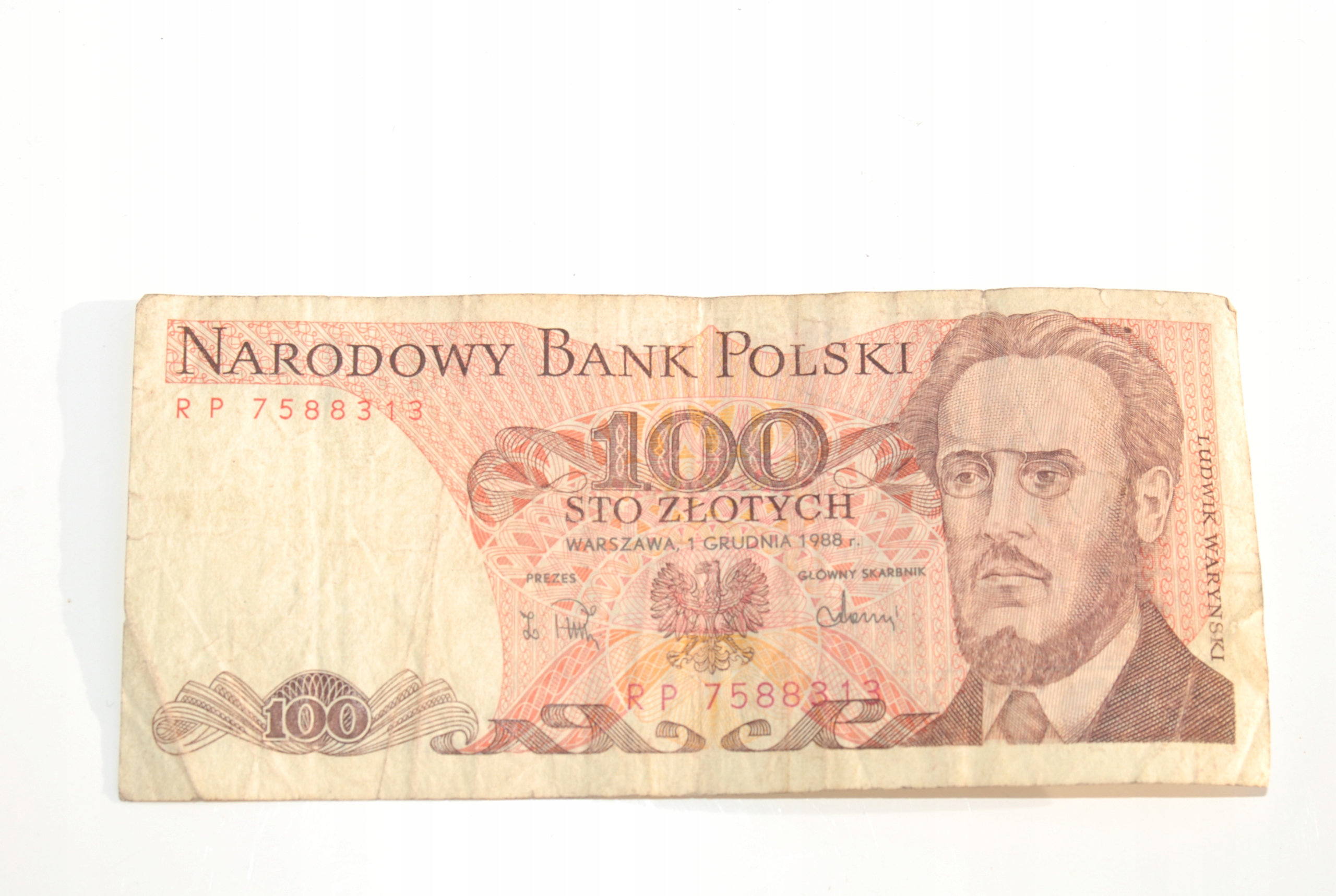 Stary banknot 100 złotych Waryński 1988 antyk 15311327521 - Allegro.pl Stary banknot 100 złotych Waryński 1988 antyk 15311327521 - Allegro.pl