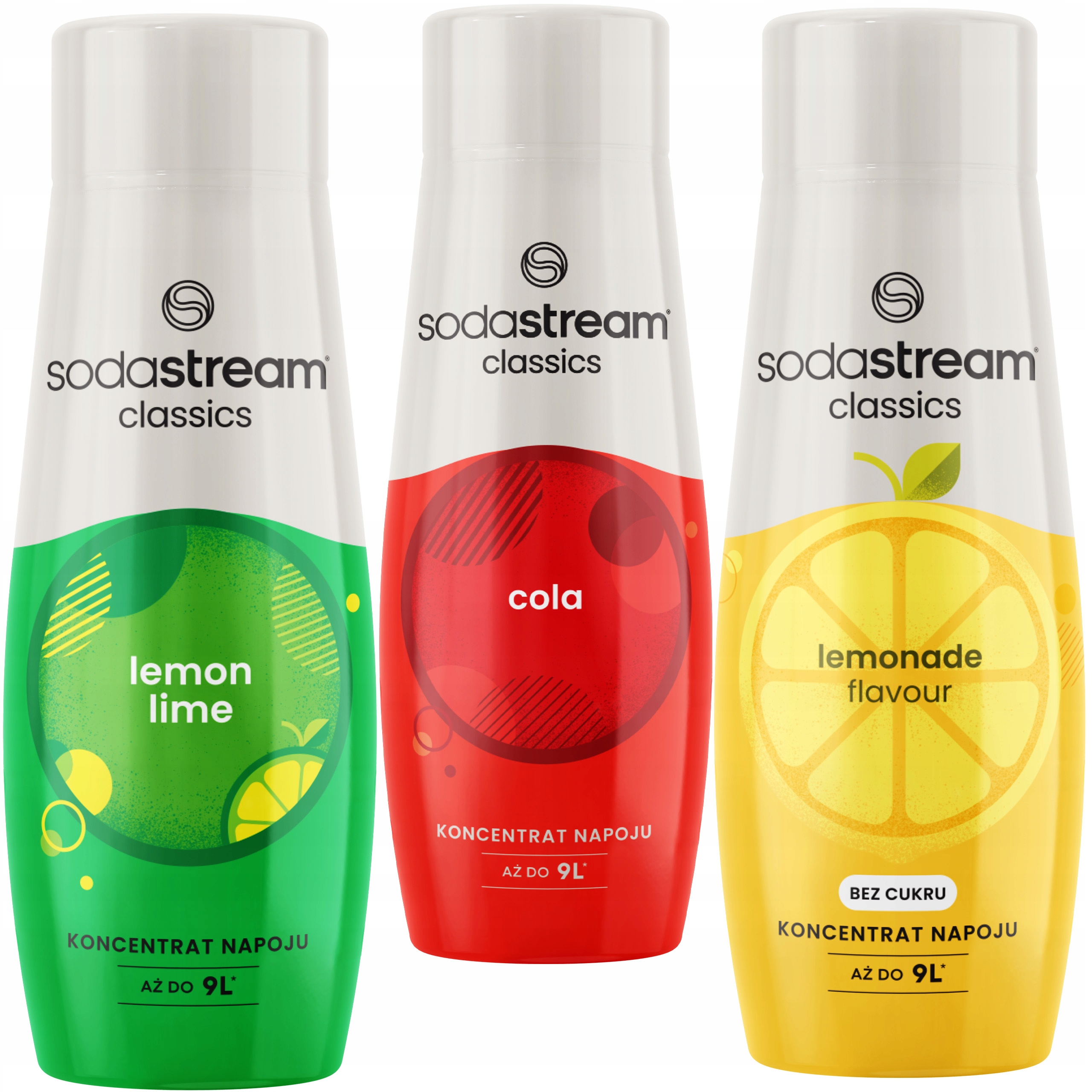 SODASTREAM SYROP Cola, Cytryna-limonka, Lemoniada zero (5904121131962 ...