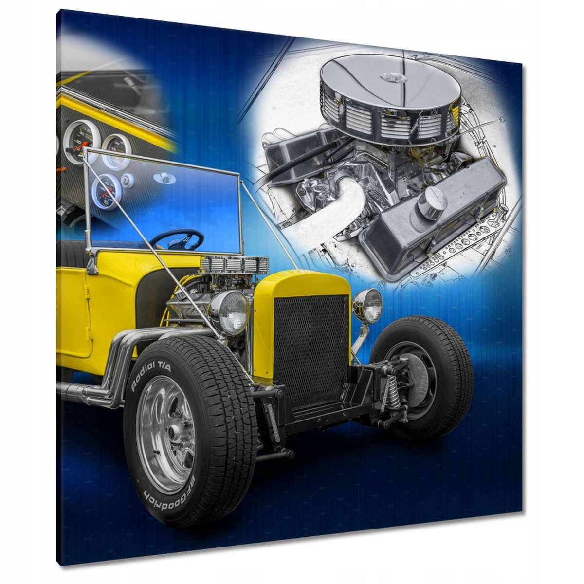 Vászonkép 90x90 Ford T Custom Hot Rod za 10975.00HUF-ért - Allegro